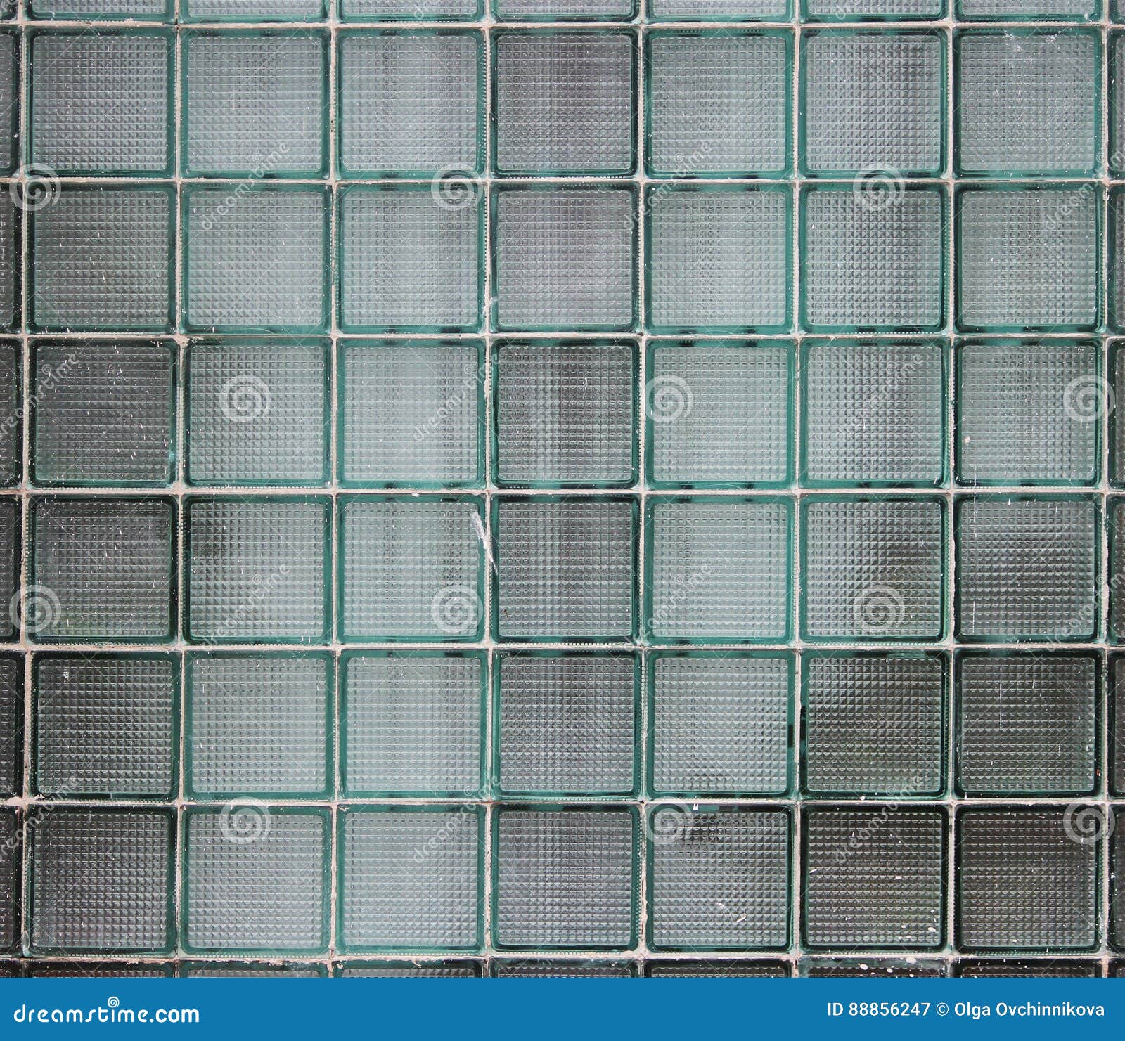 Glass Wall Made Of Thick-walled Batch Cells Royalty-Free Stock Photo ...