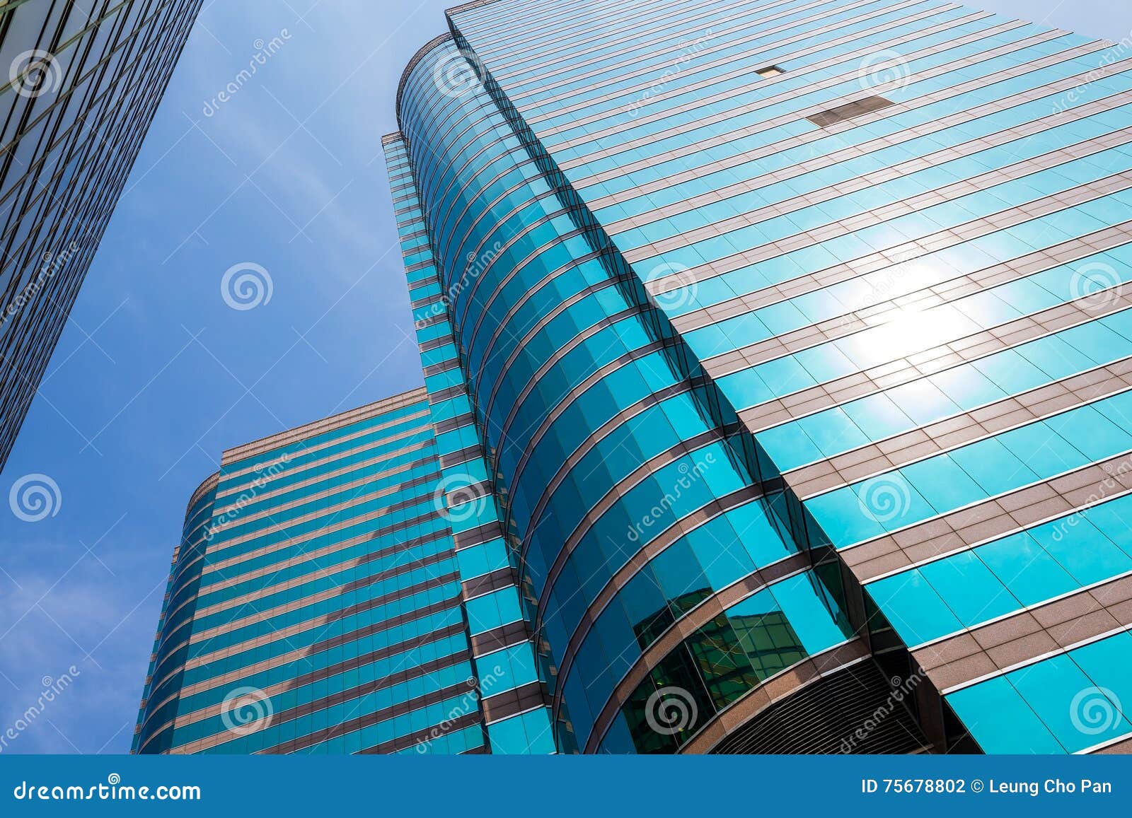 Glass Wall of an Office Building Stock Photo - Image of structure ...