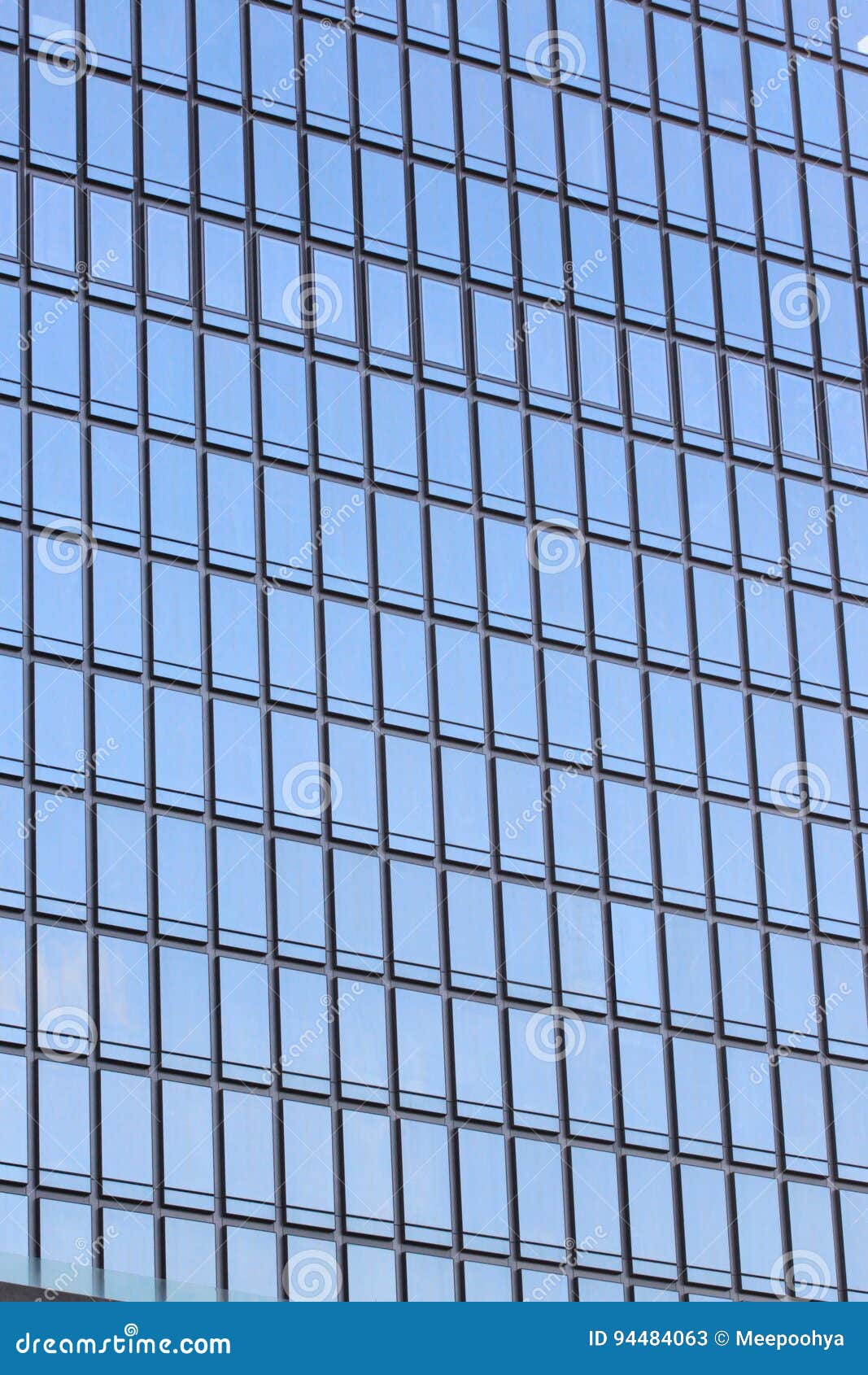 Glass Wall of a Skyscraper. Stock Image - Image of abstract, business ...