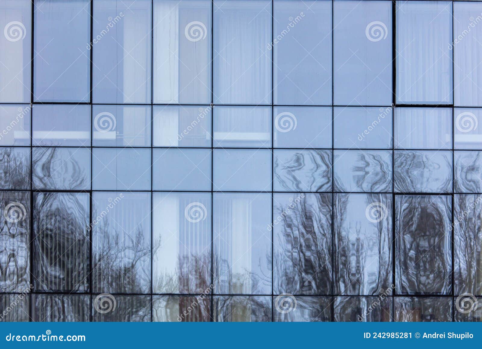 Glass Walls of the Building As a Background. Stock Image - Image of ...
