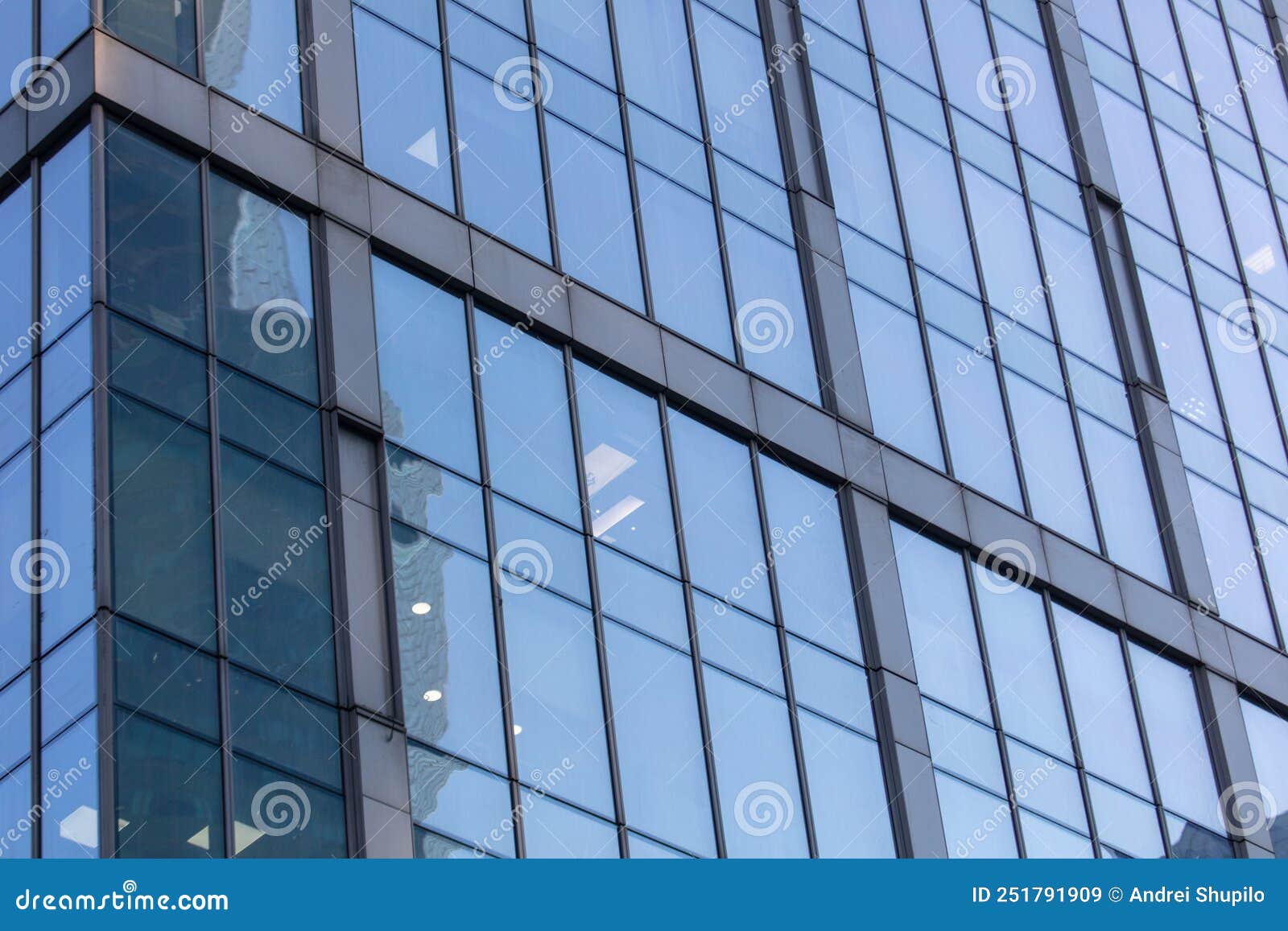 Glass Walls of a Skyscraper As a Background. Stock Image - Image of ...