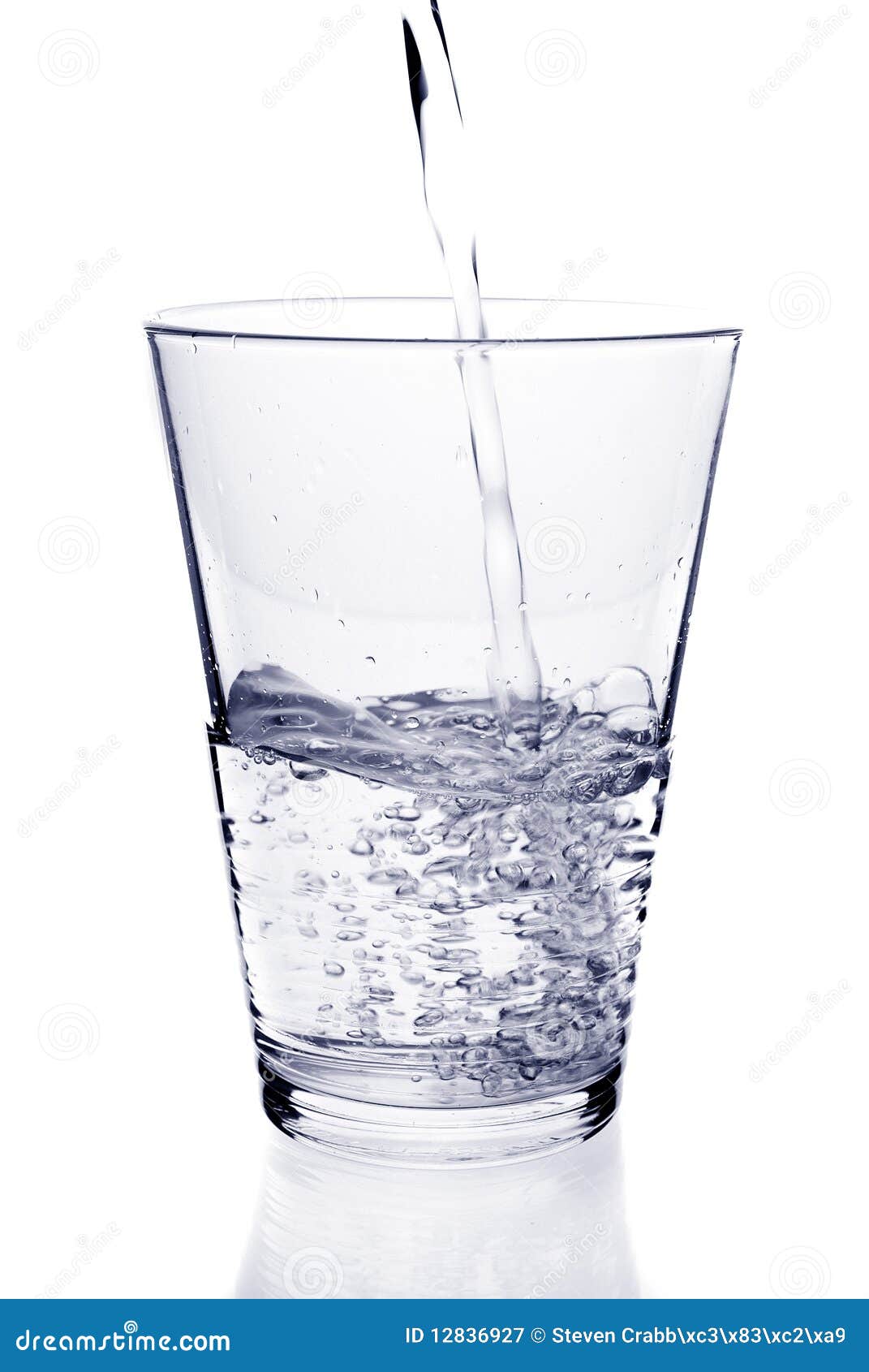 Glass of Water stock image. Image of water, drink, isolation - 12836927
