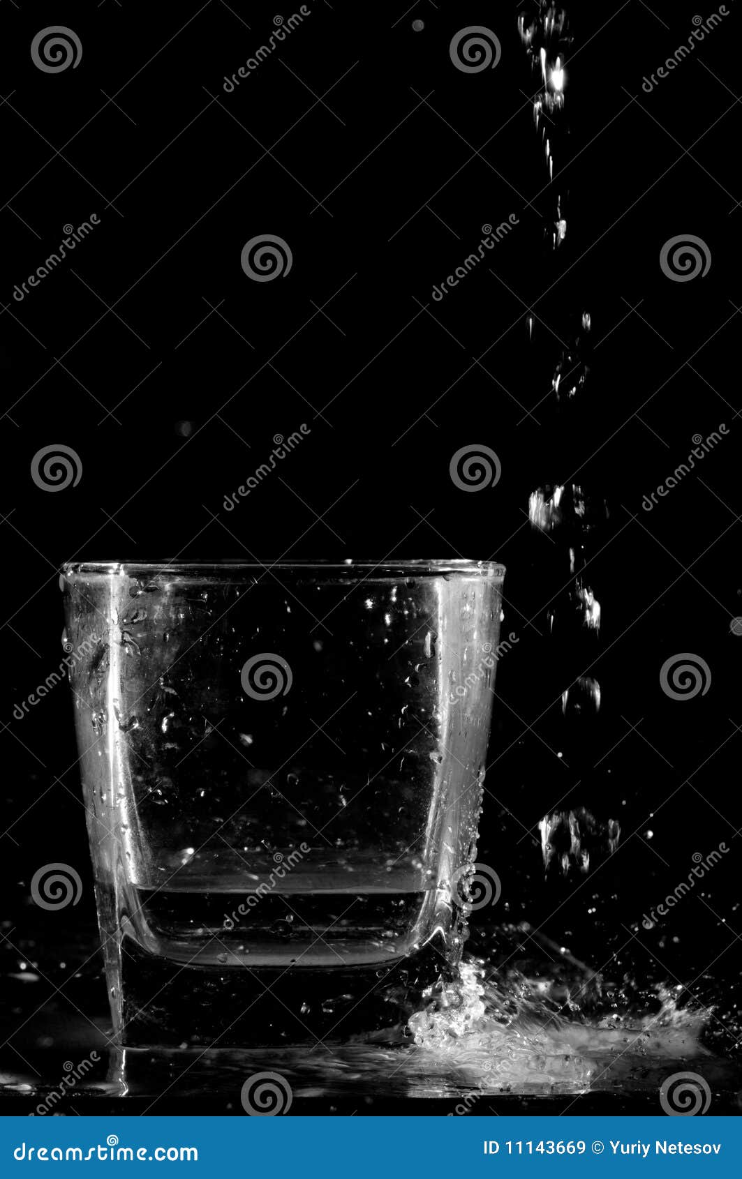 Glass and water #3 stock image. Image of objects, action - 11143669