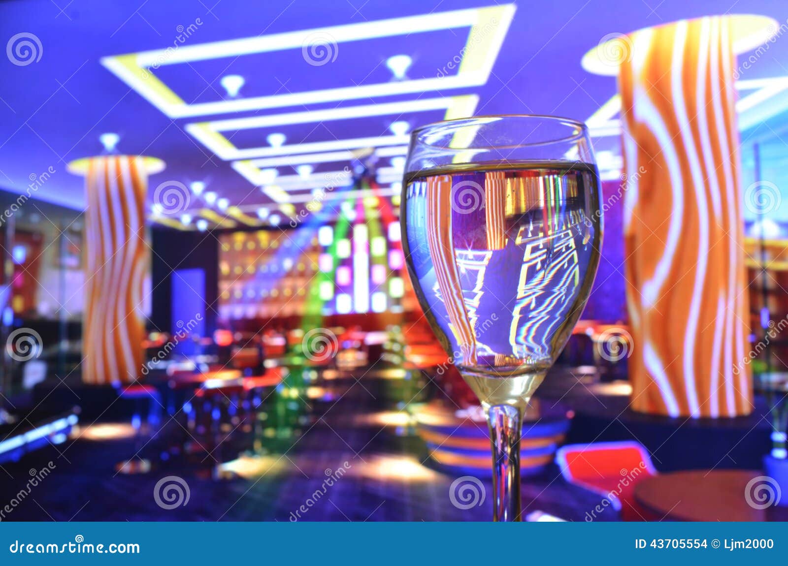 Glass of water in a bar stock photo. Image of green, traditional - 43705554