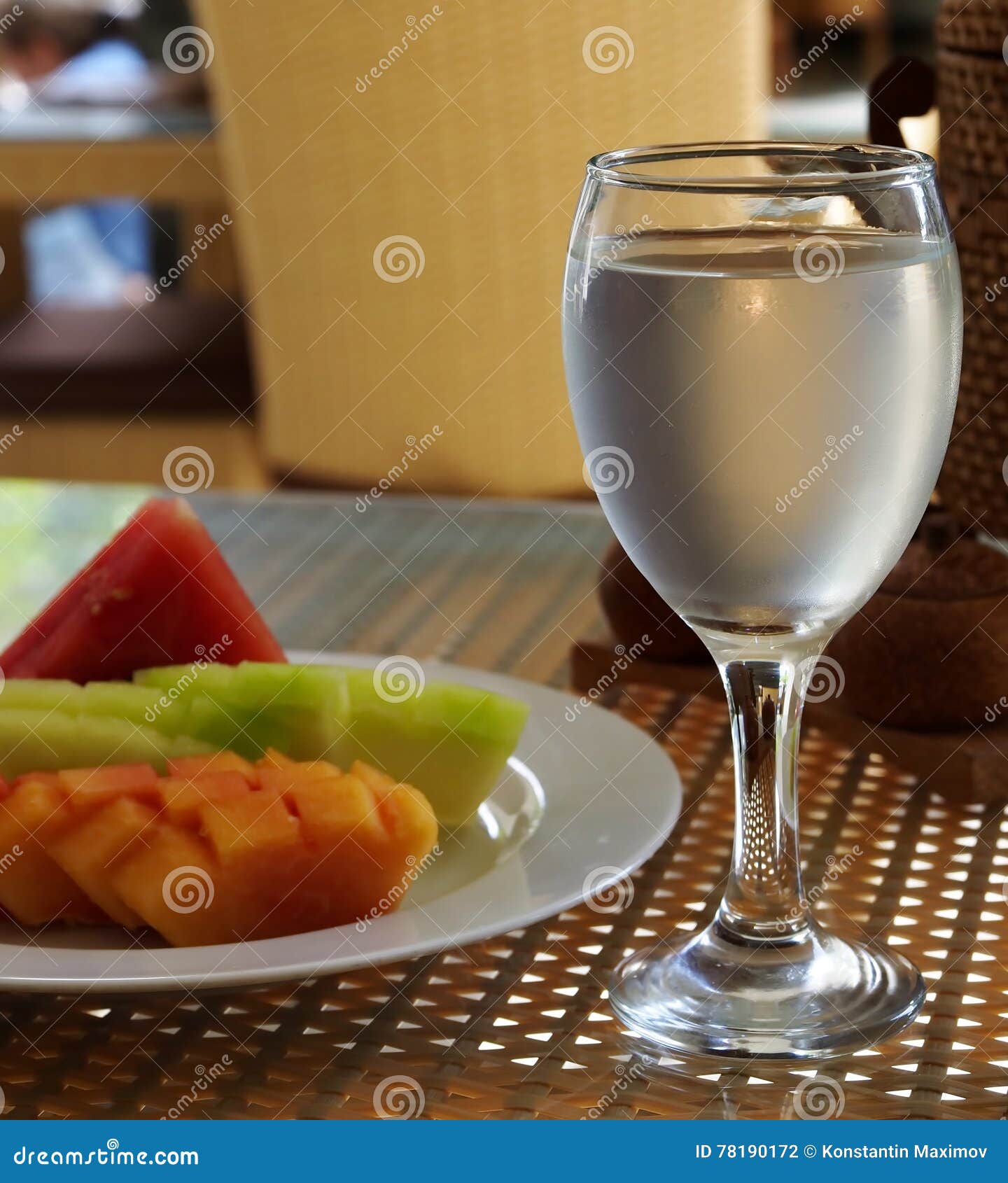 Glass of water stock photo. Image of breikfast, morning - 78190172