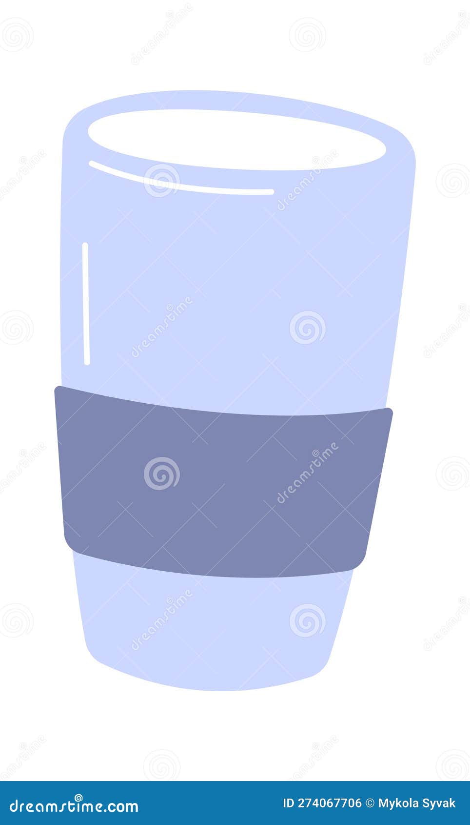 Glass Water Cup stock vector. Illustration of healthy - 274067706