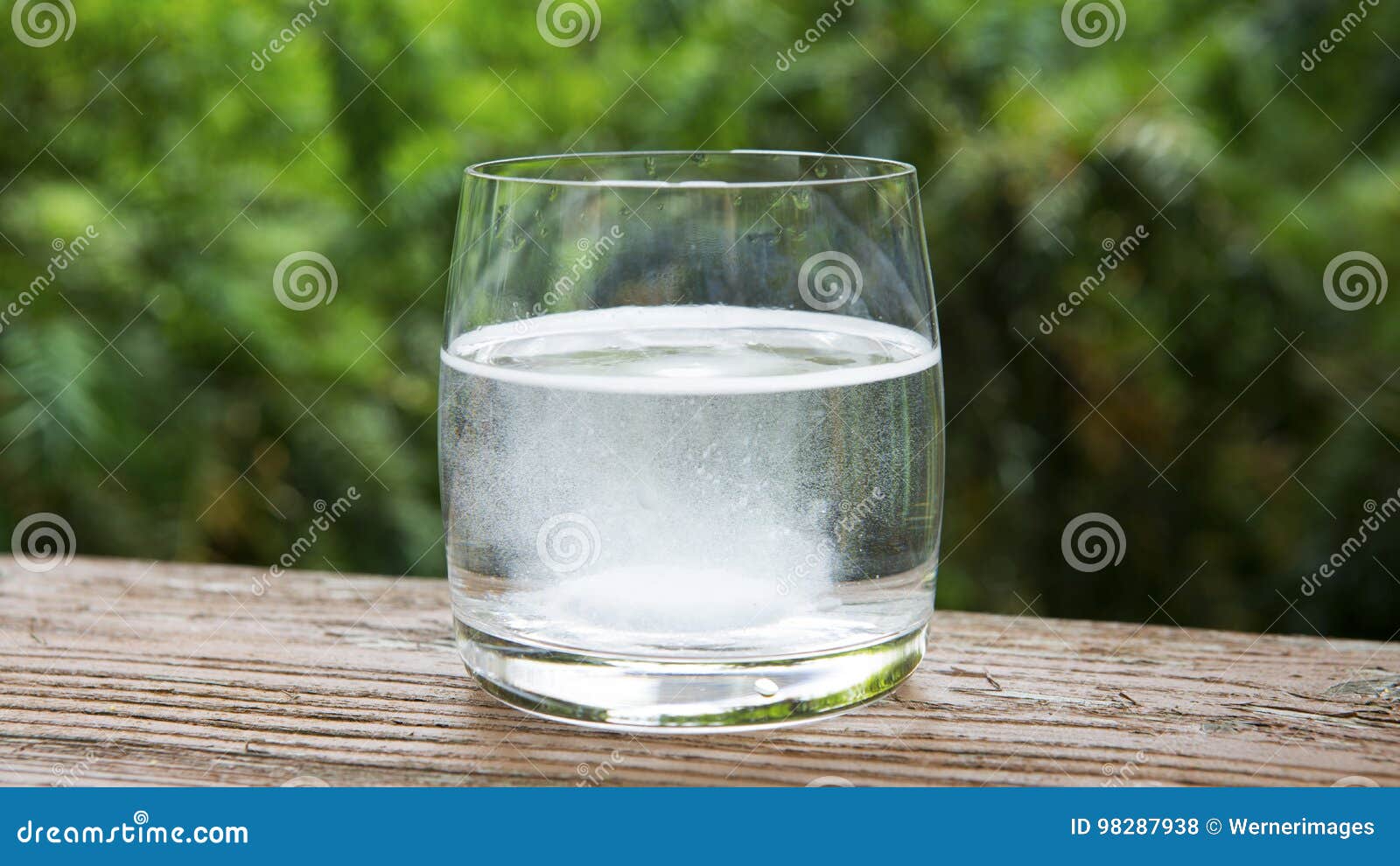 A Glass With Effervescent Tablets On A White Background. Royalty-Free ...
