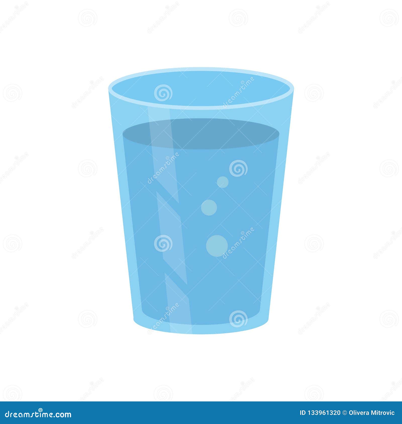 Glass Of Water Vector Illustration | CartoonDealer.com #78523464