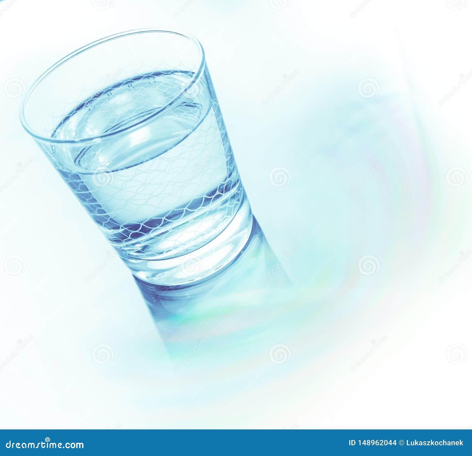 Glass of Water Isolated on White Stock Photo - Image of glass, crystal ...