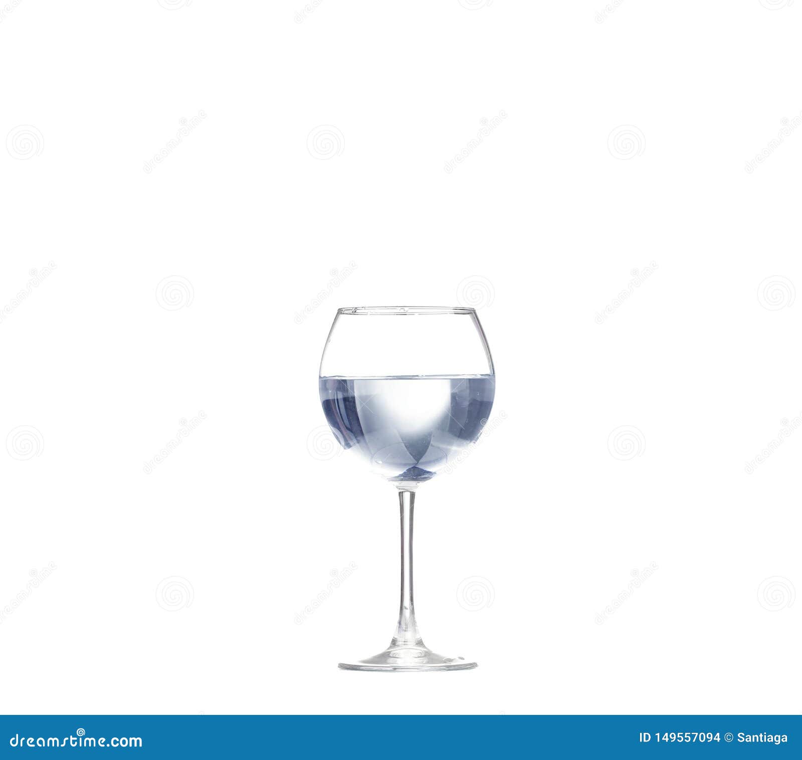Glass of Water Isolated on a White Background Stock Photo - Image of ...