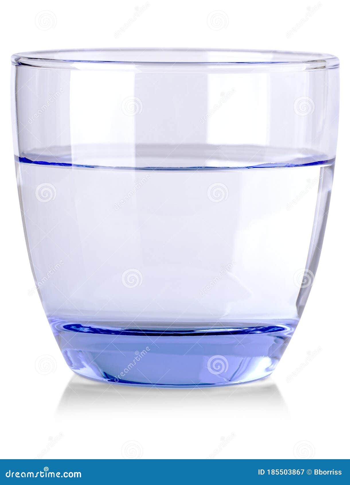 Glass of Water Isolated on White Background Stock Image - Image of ...