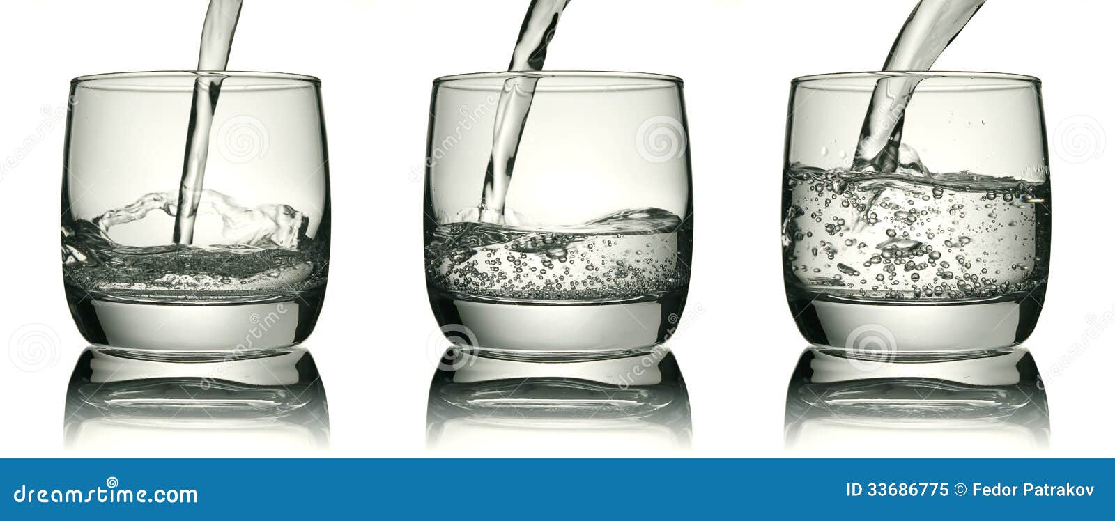 Glass with a water jet stock image. Image of glass, cool - 33686775