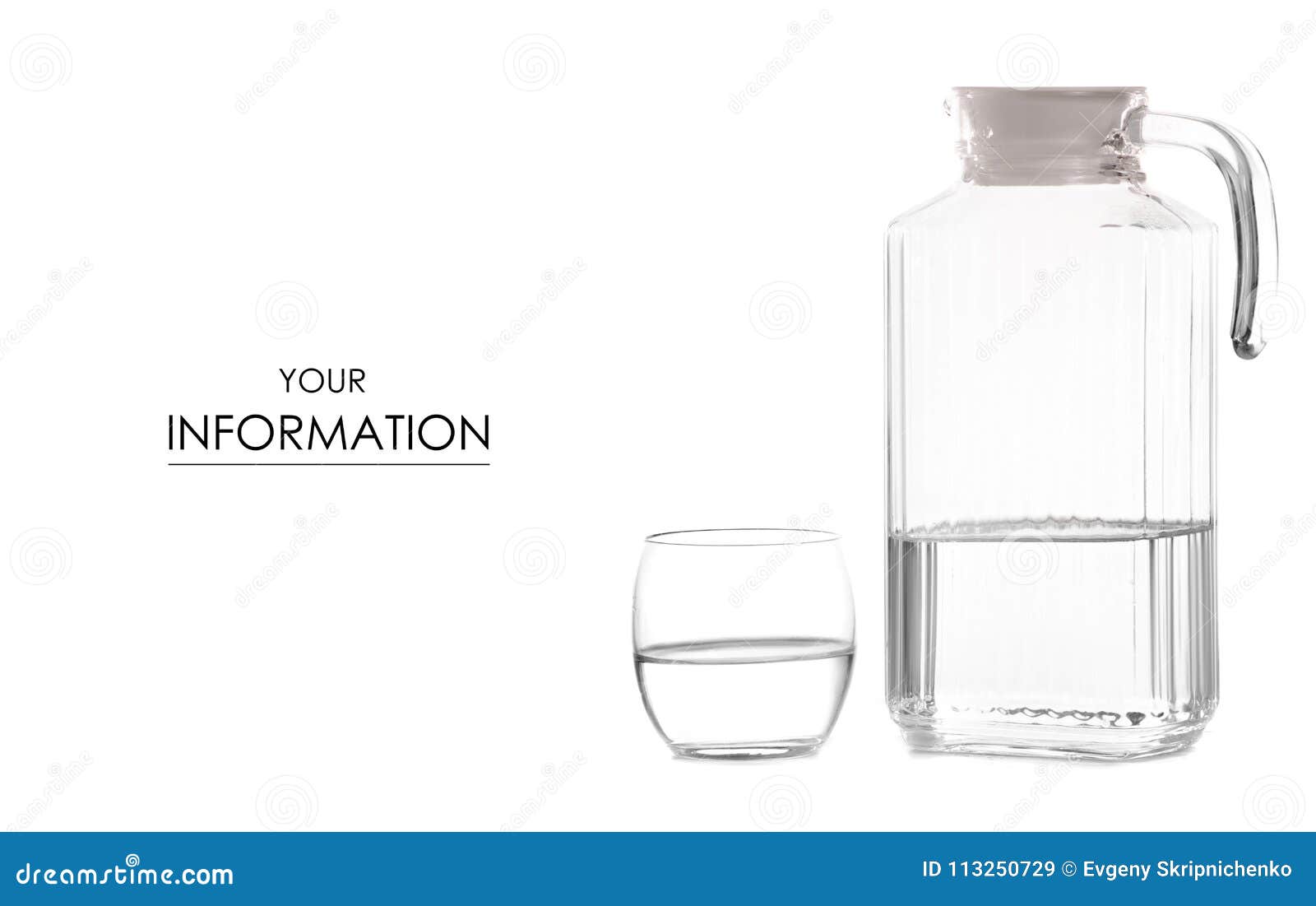 Glass of water jug pattern stock image. Image of background - 113250729