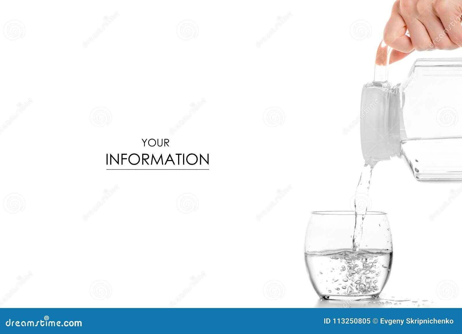 Glass of water jug pattern stock image. Image of container - 113250805