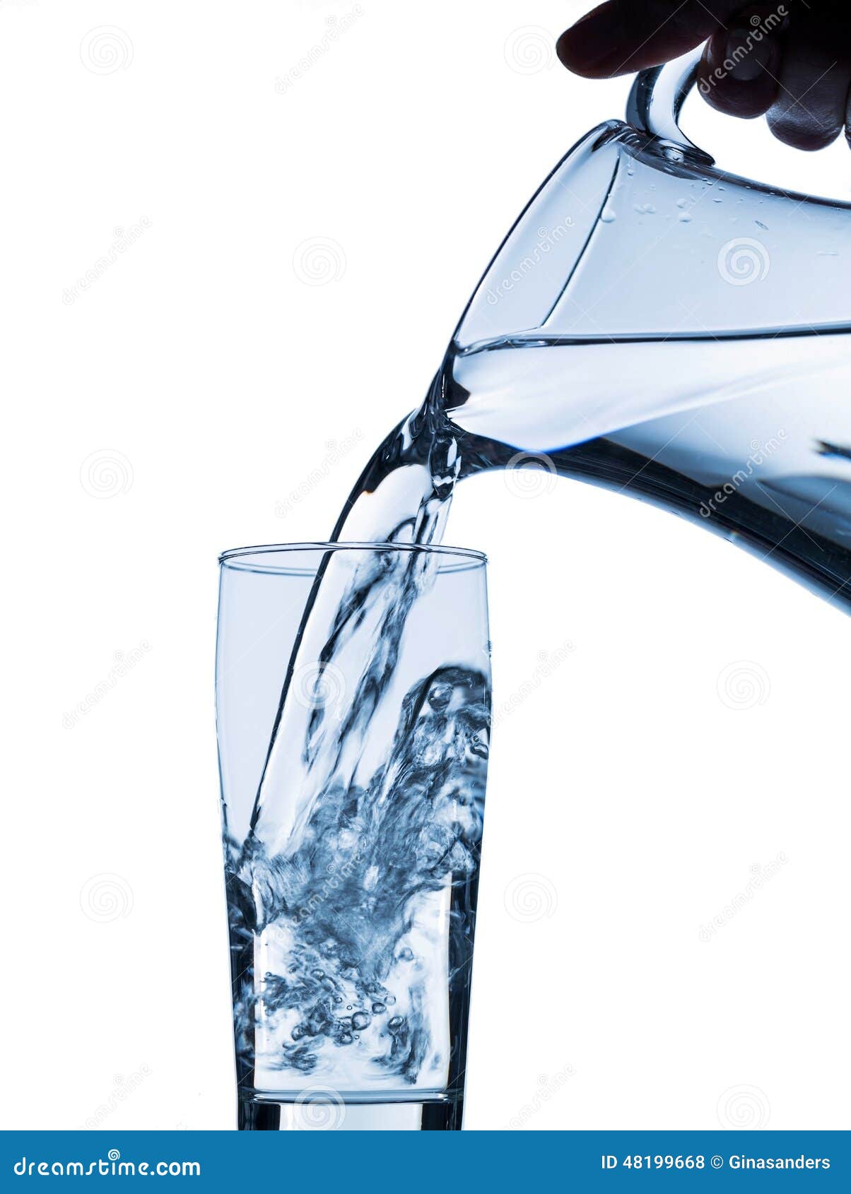 Glass with water and jug stock photo. Image of carbonic - 48199668