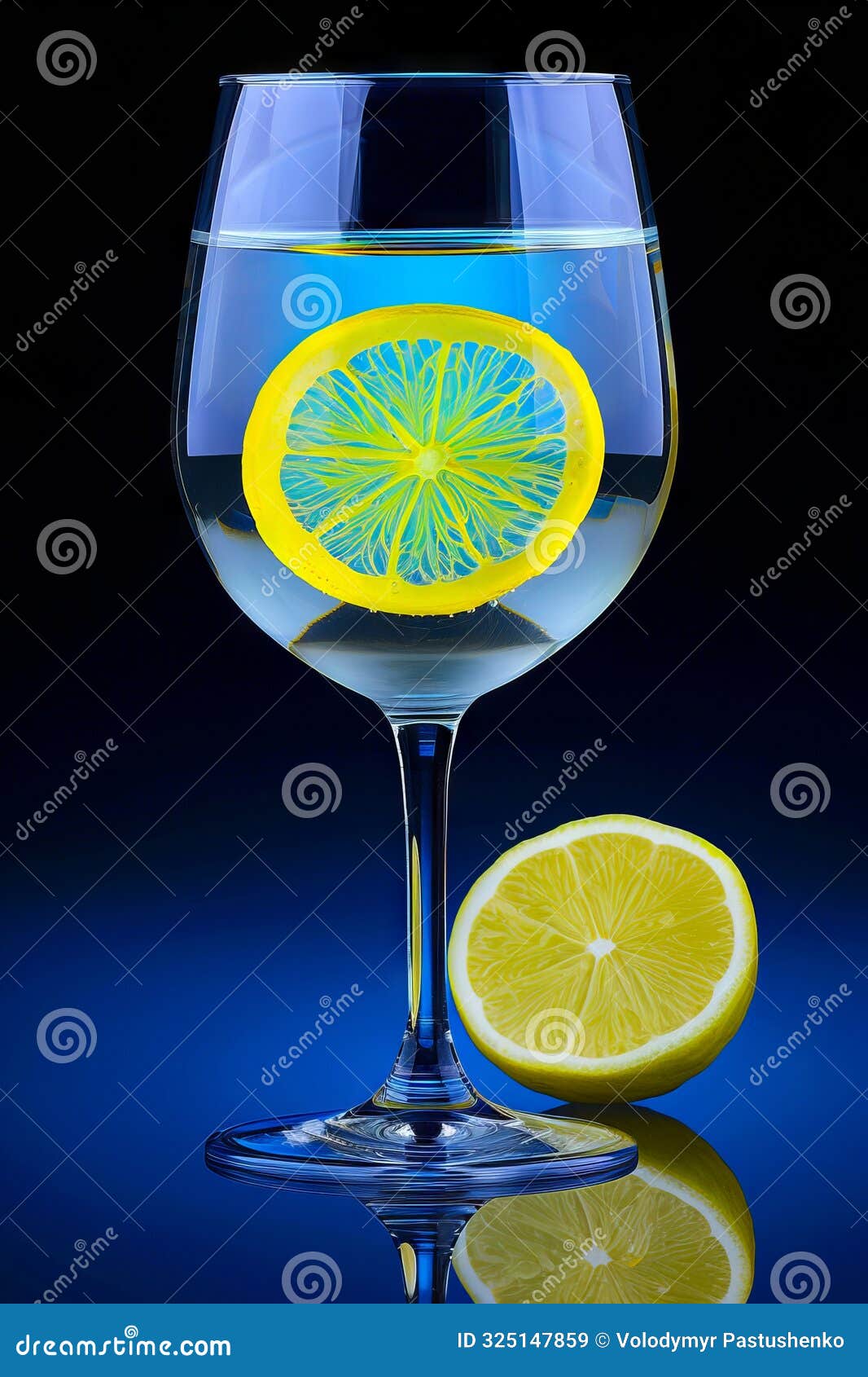 A Glass of Water with a Lemon Slice in it Stock Image - Image of lime ...
