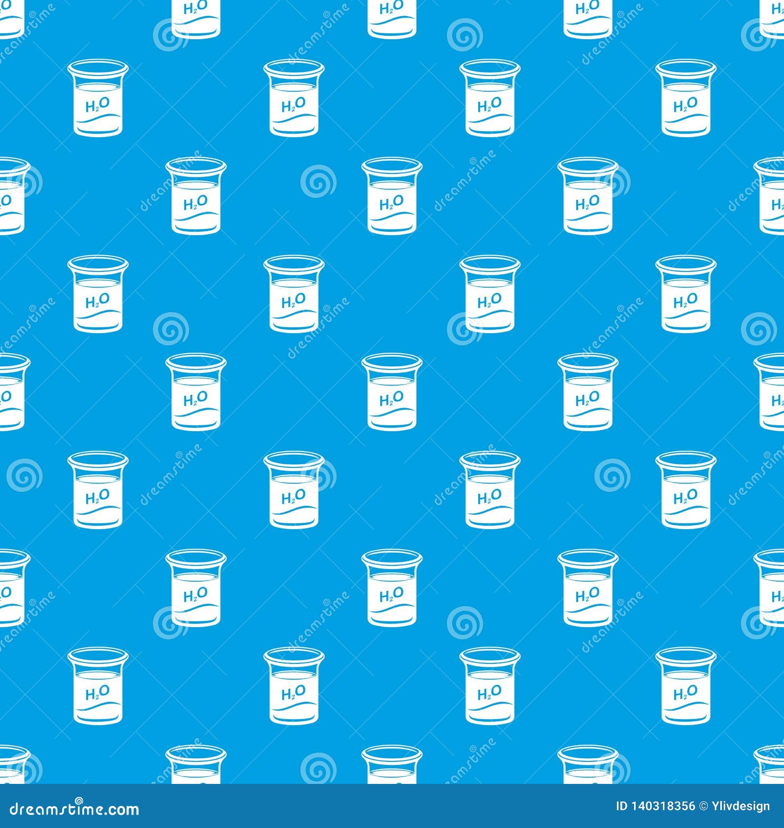 Glass Water Pattern Vector Seamless Blue Stock Vector - Illustration of ...