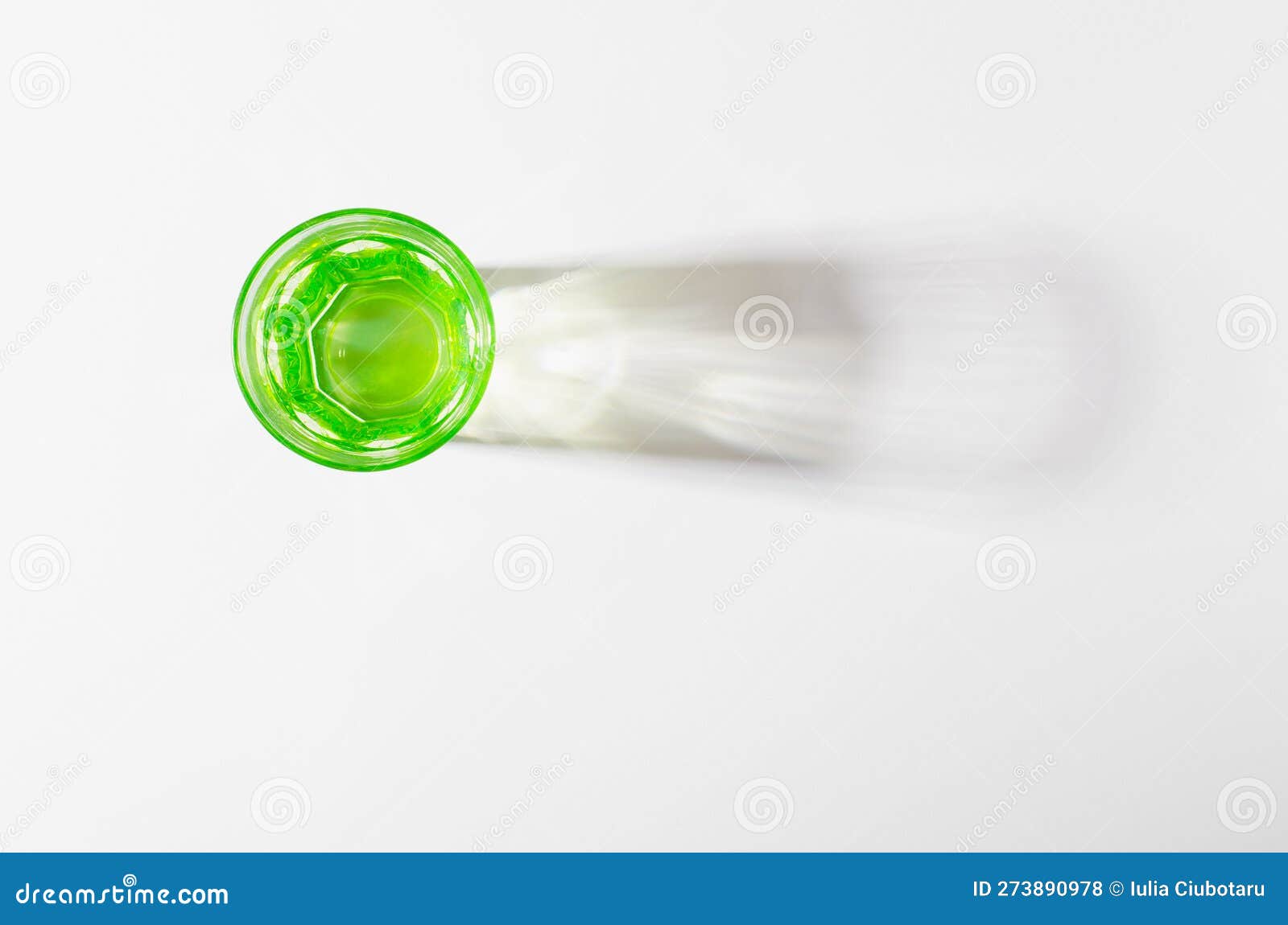 A Glass with Water and Sharp Shadows, Caustic Effect As Light Passes ...