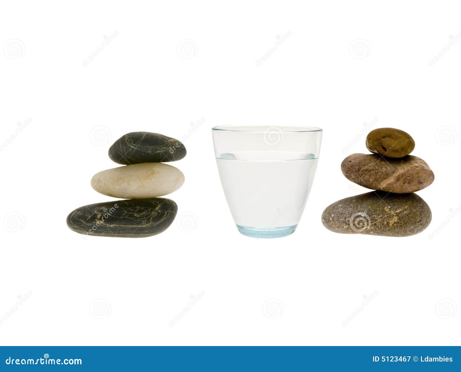 Glass of water and stones stock image. Image of clean - 5123467
