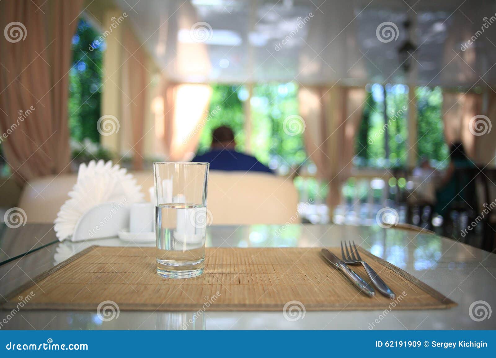 Glass of water on a table stock image. Image of fresh - 62191909