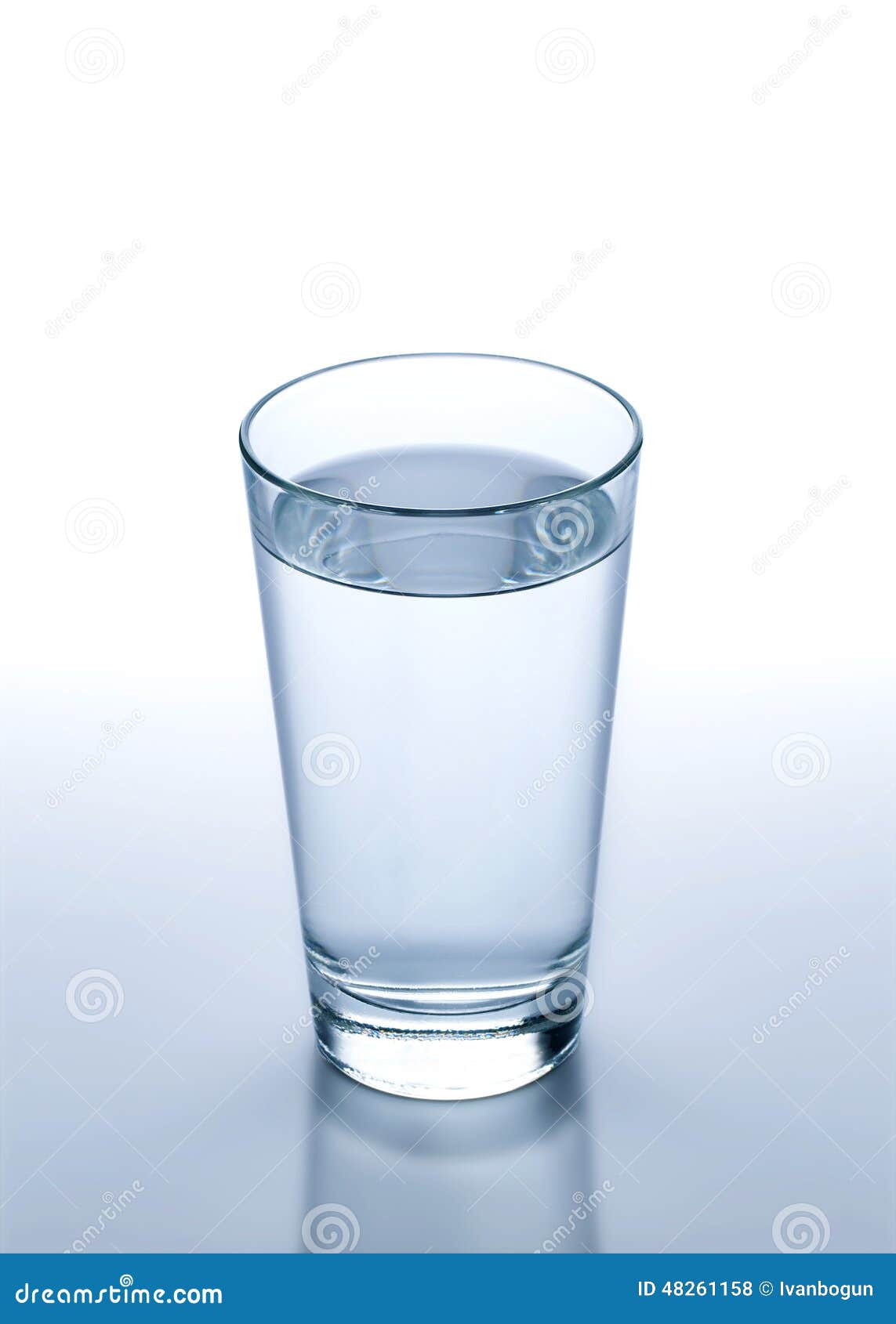 Glass of water stock photo. Image of water, vessel, white - 48261158