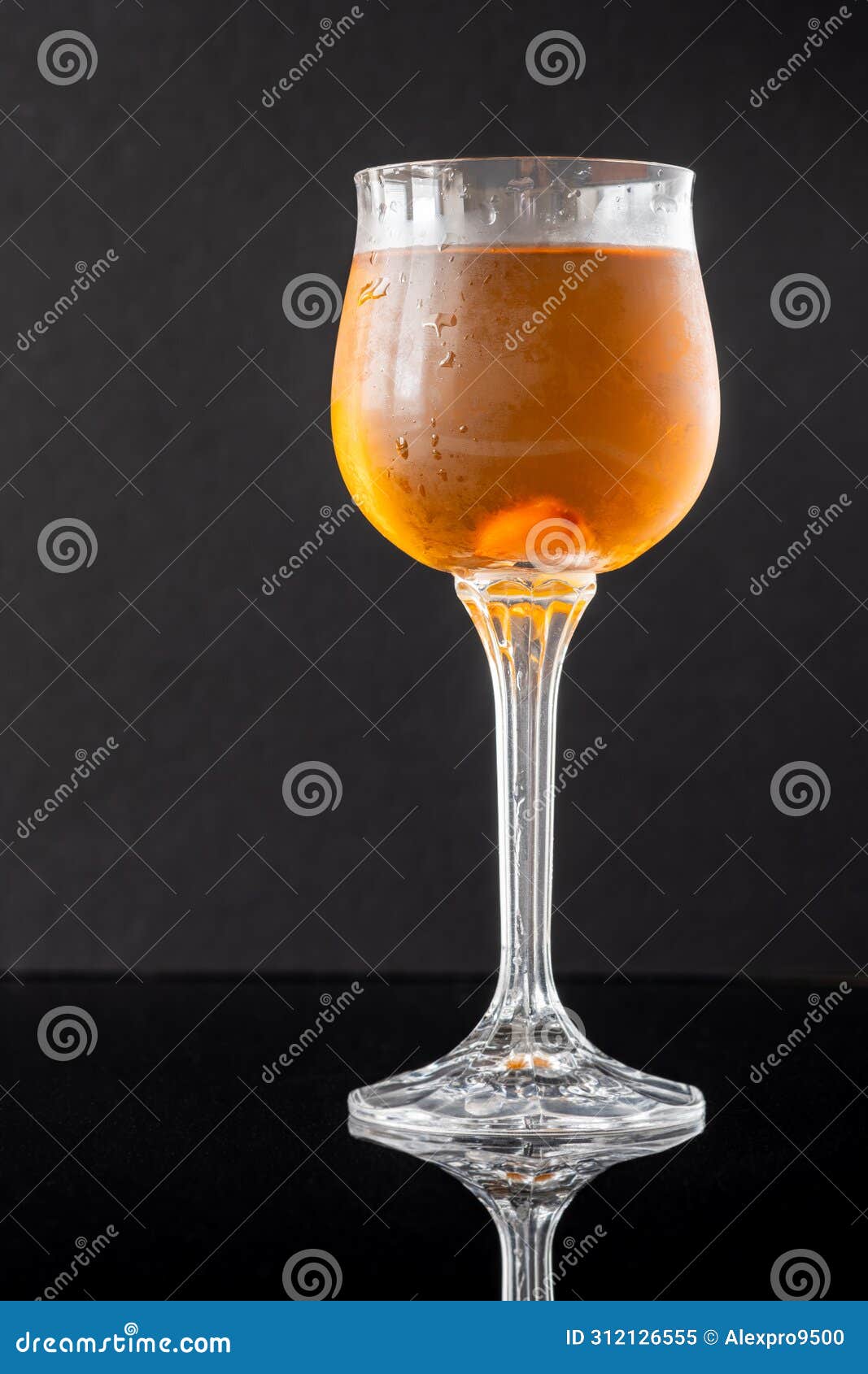 Glass of Waterloo cocktail stock image. Image of cool - 312126555