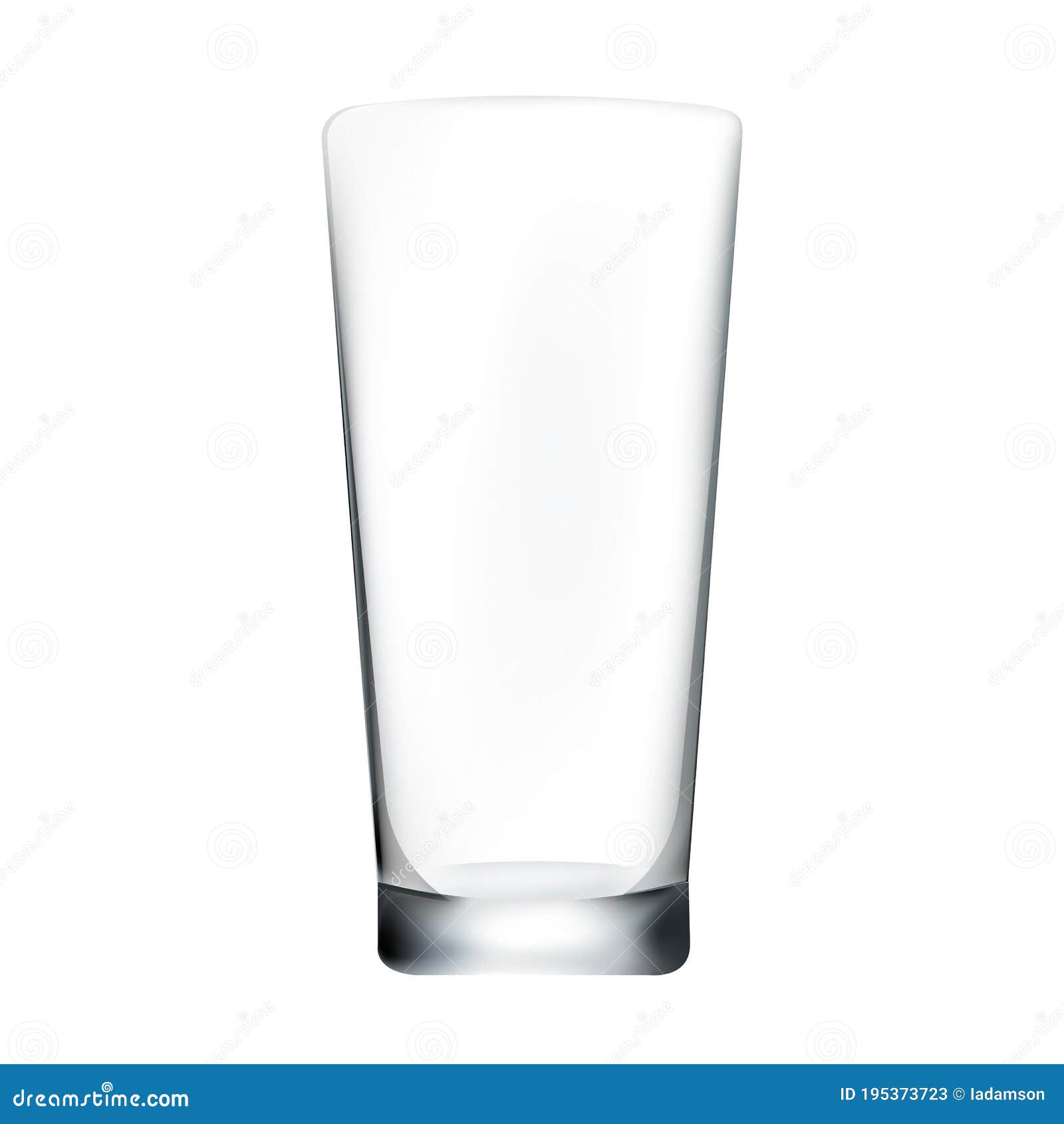 Glass White Background stock vector. Illustration of white - 195373723