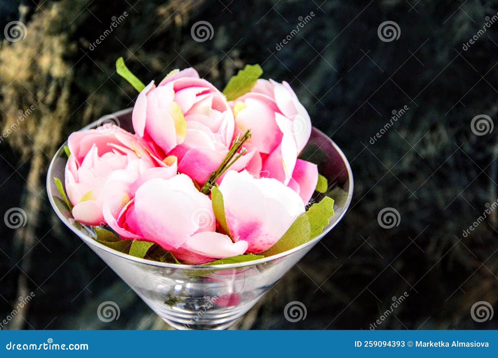Glass of pink secret stock image. Image of glass, petal - 259094393