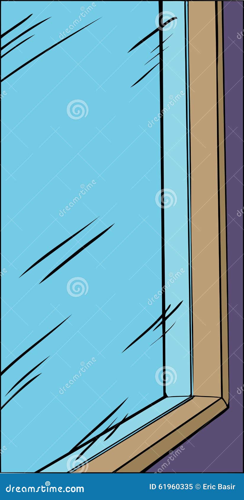 Glass Window Close Up stock illustration. Illustration of window - 61960335