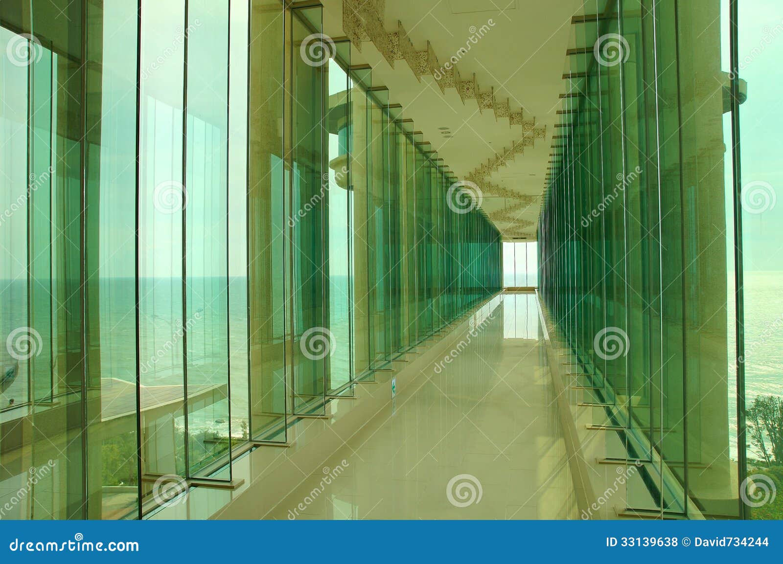 Glass window corridor stock photo. Image of house, railing - 33139638