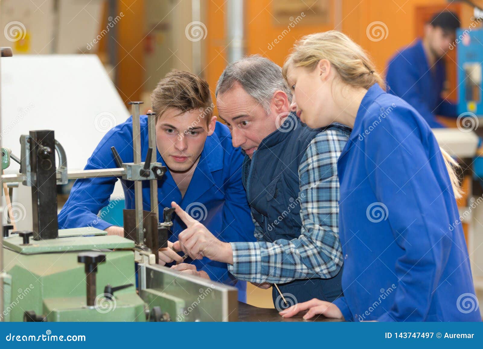 Glass Window and Door Factory Apprentice Stock Image - Image of ...