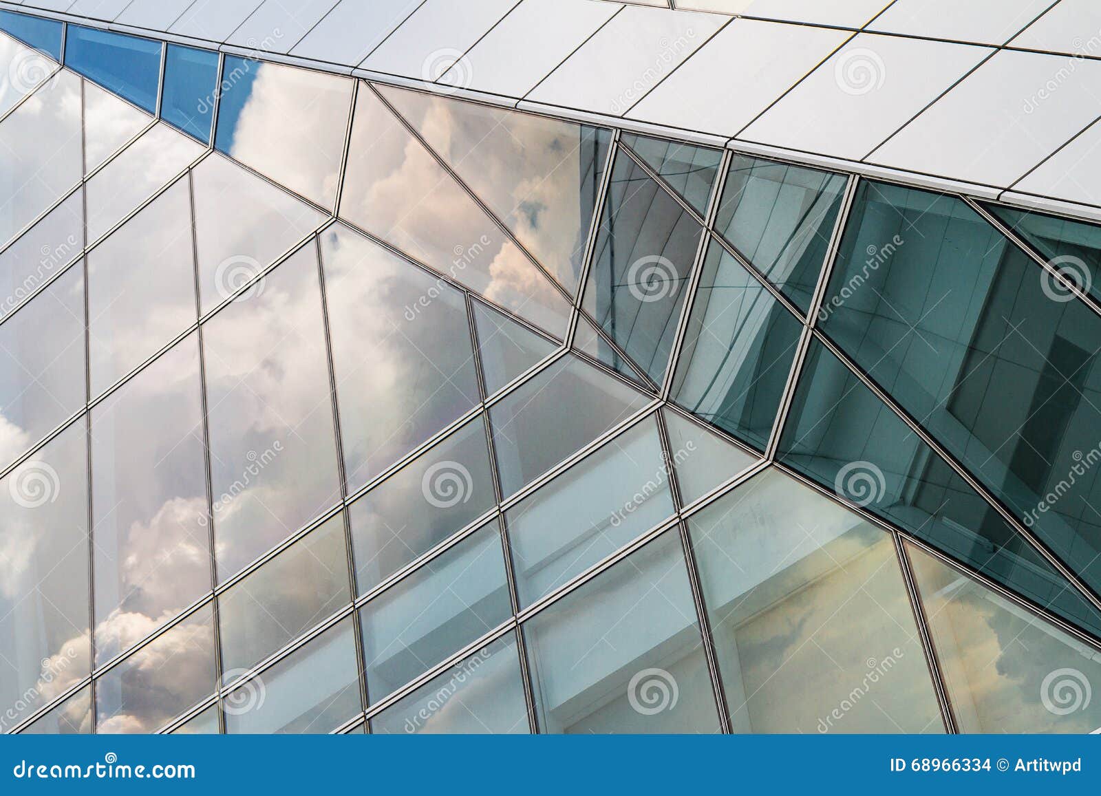Glass Window Skin in Architecture Stock Photo - Image of design ...