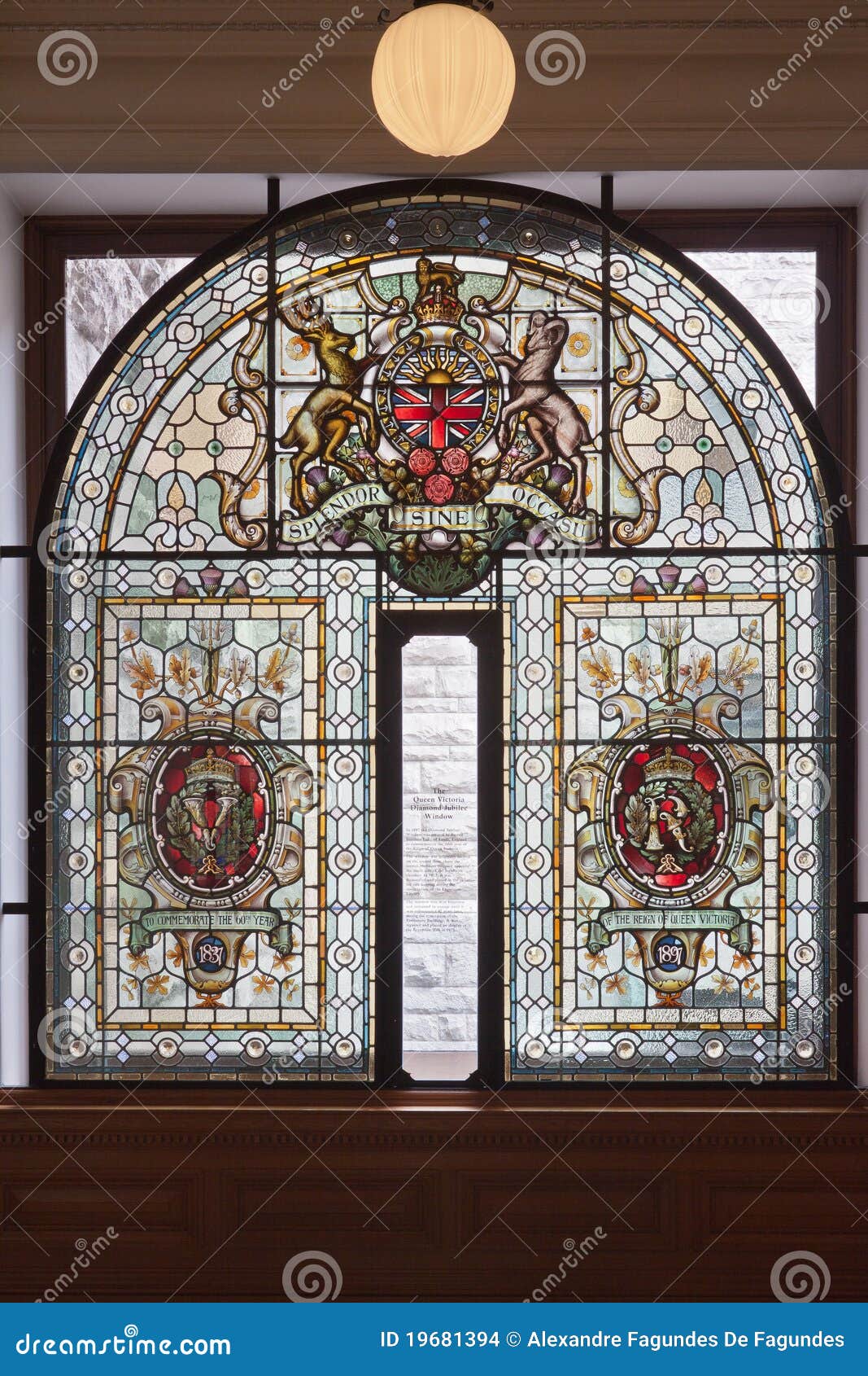 Glass Window in Victoria Parliament Canada Stock Photo - Image of ...