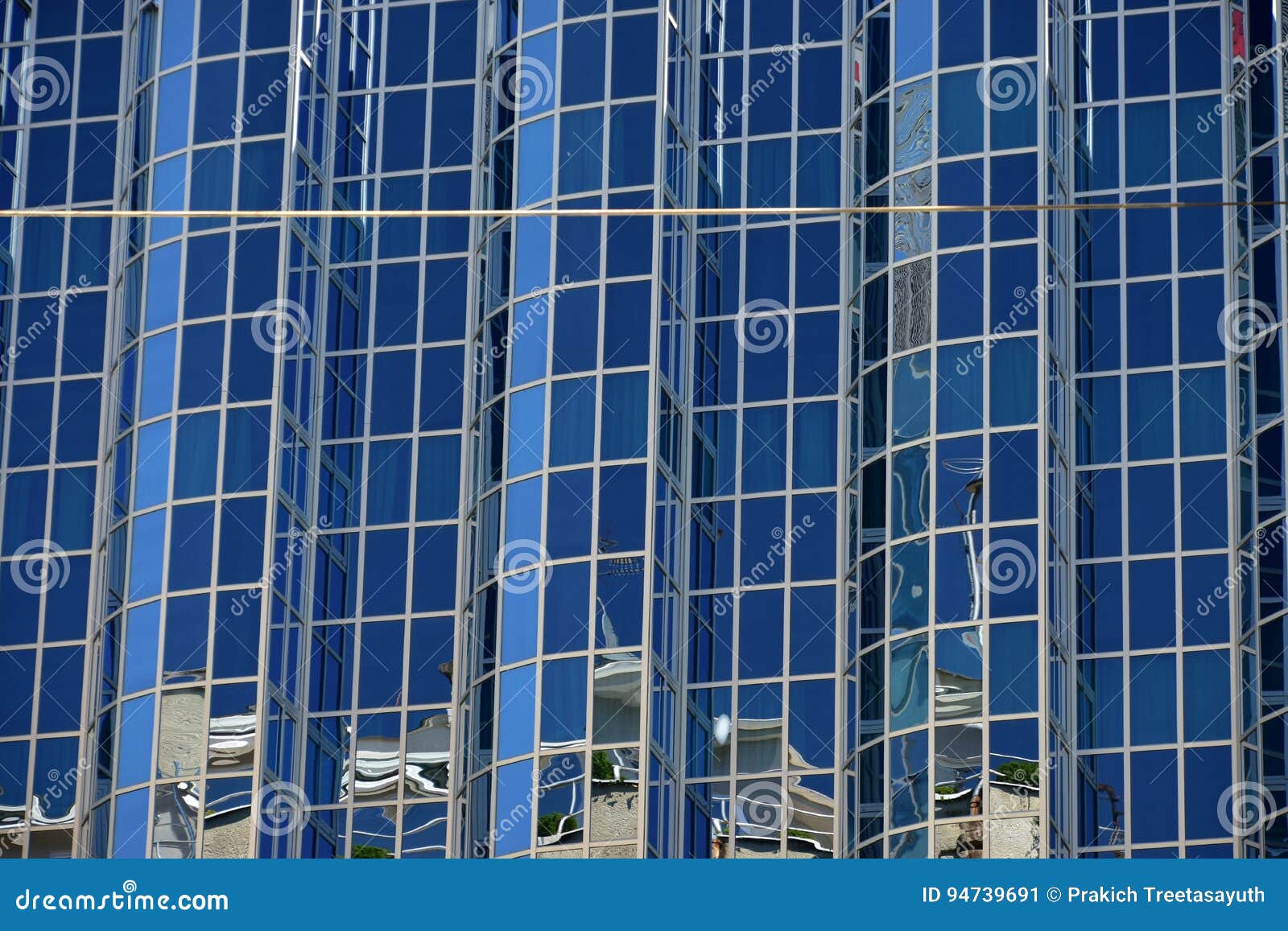Glass Windows of a Modern Building in Zagreb Stock Image - Image of ...