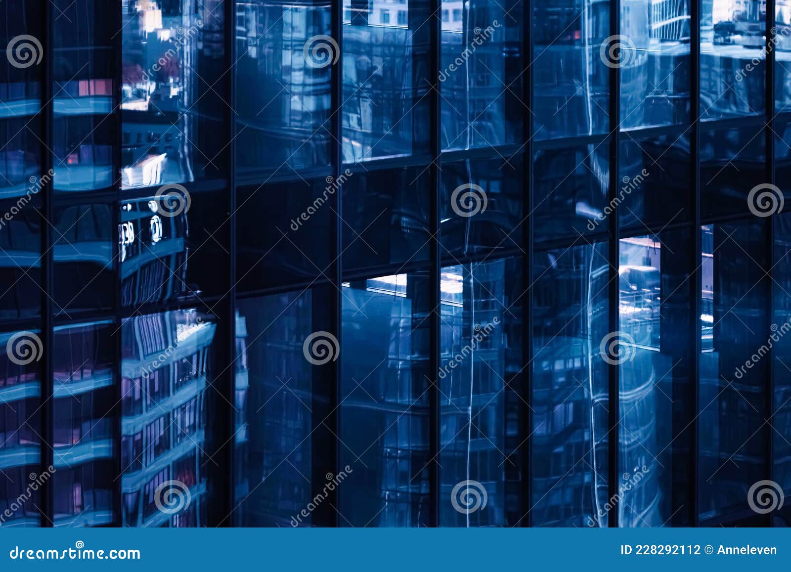 Glass Windows of Modern Skyscraper Stock Illustration - Illustration of ...