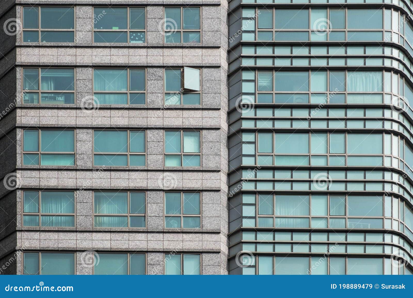 Glass Windows of Office Building Background Stock Image - Image of ...