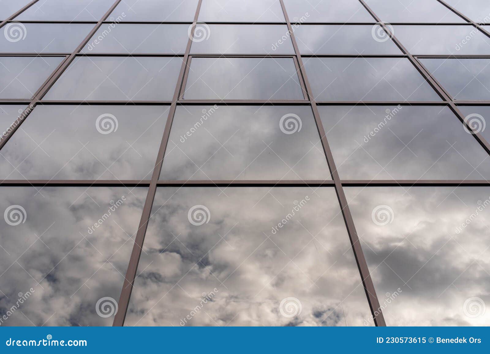 Glass Windows Reflecting the Blue Sky Stock Image - Image of estate ...