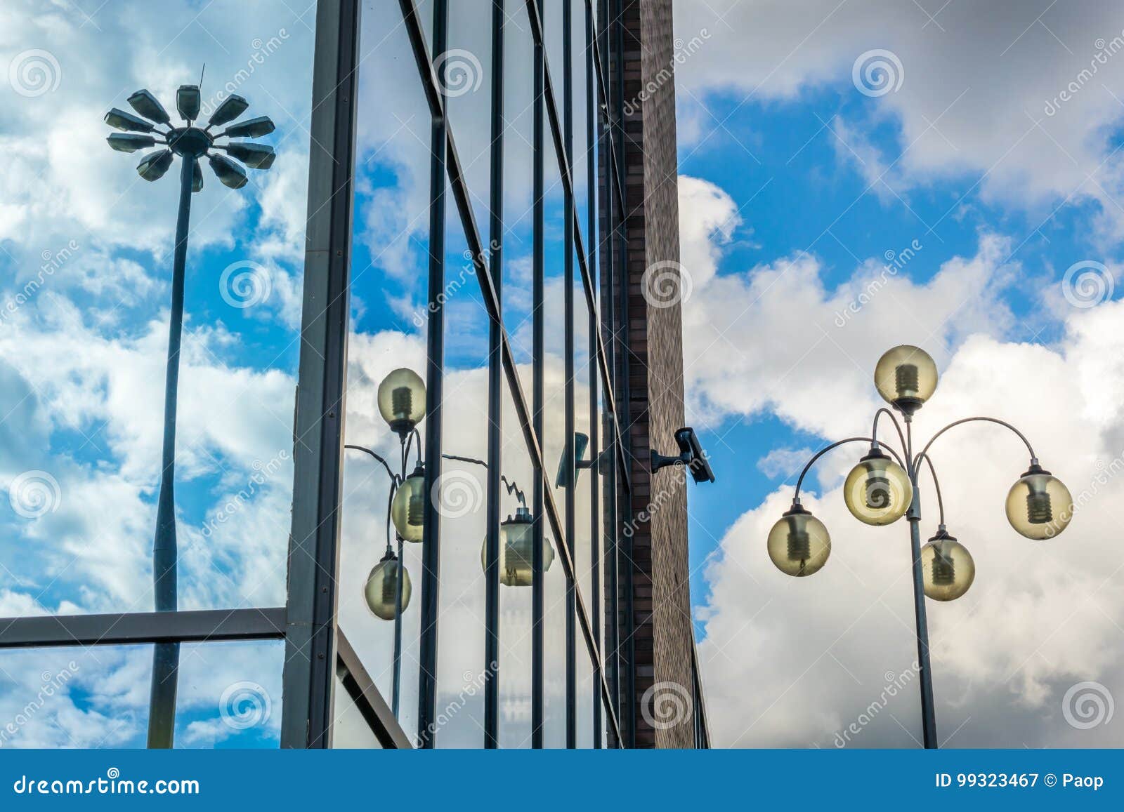 Glass windows reflection editorial photography. Image of construction ...
