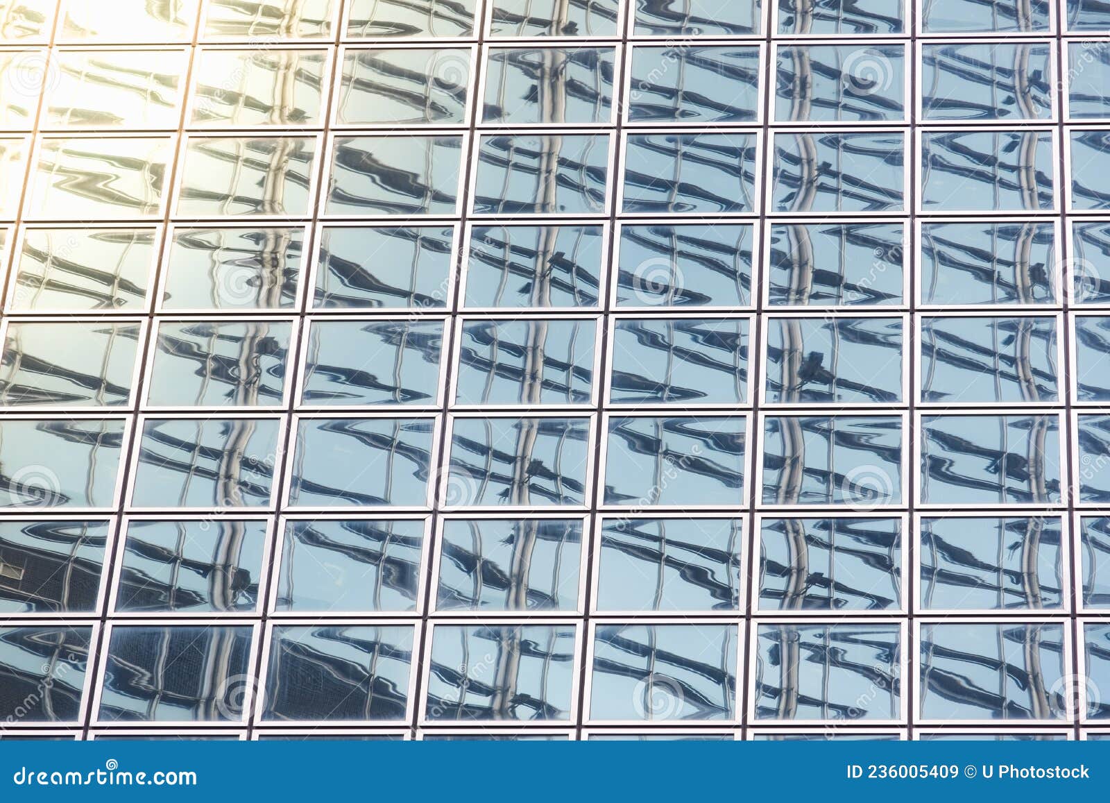 Glass Windows Wall of Skyline Building Stock Image - Image of metal ...