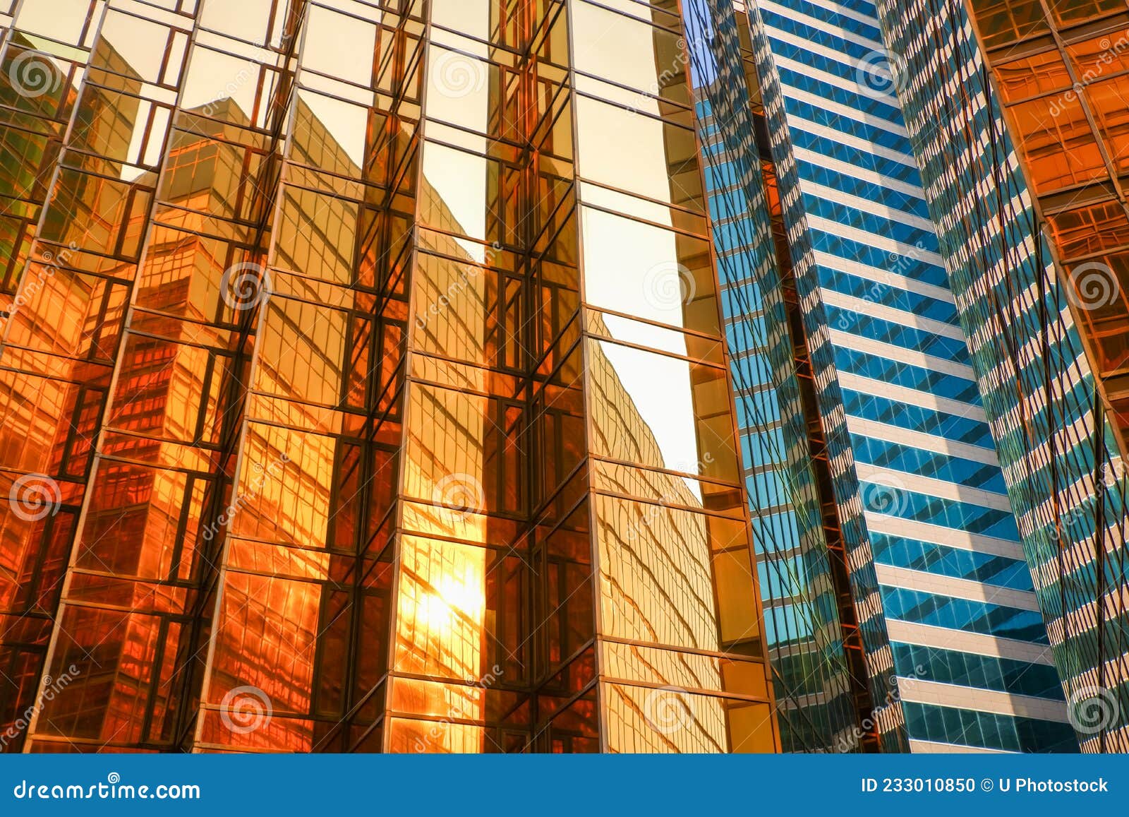 Glass Windows Wall of Highrise Building Stock Photo - Image of office ...