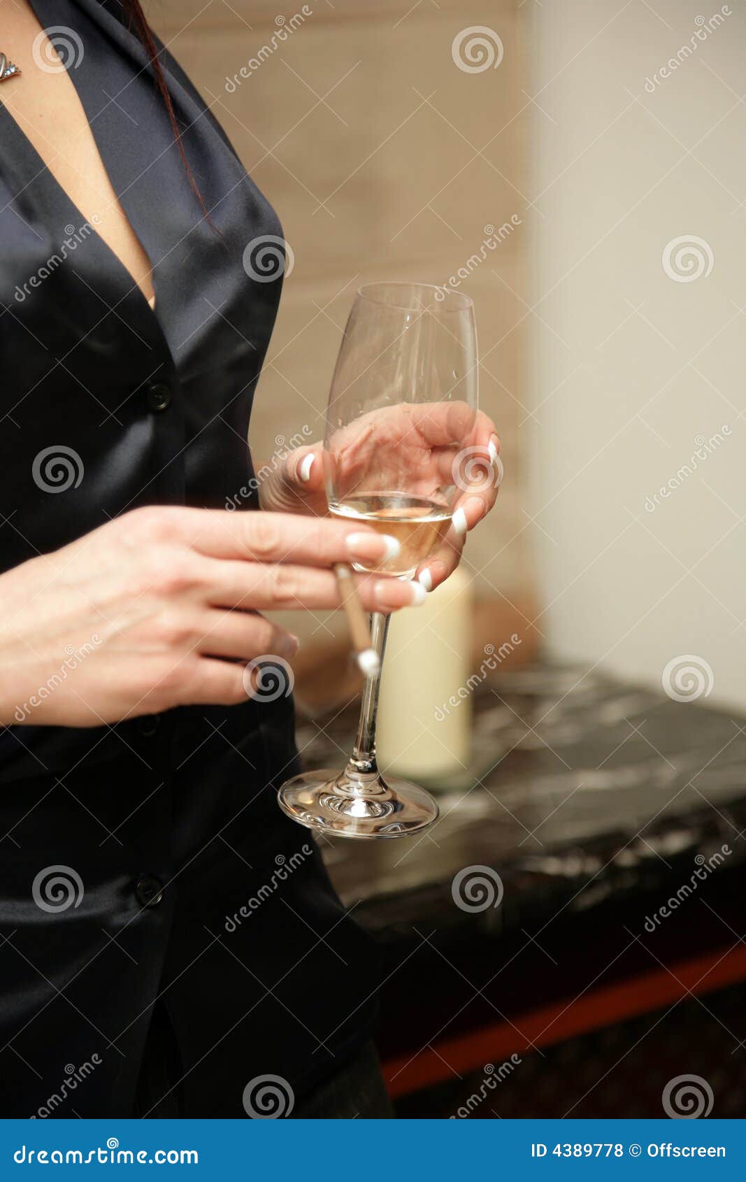 Glass with wine stock photo. Image of champaign, alcohol - 4389778