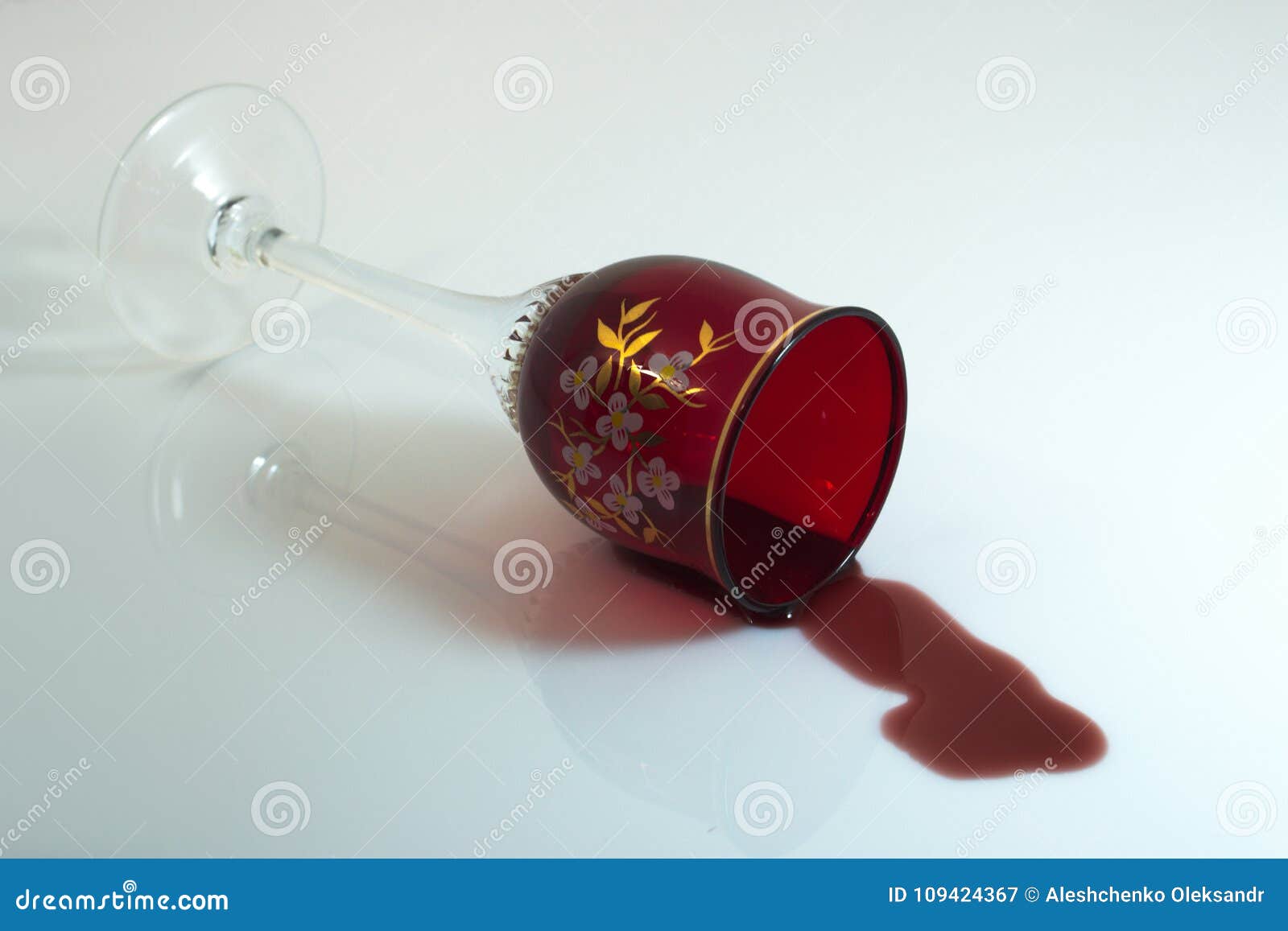 Glass of Wine Fell on the Table. Stock Image - Image of taste, beverage ...
