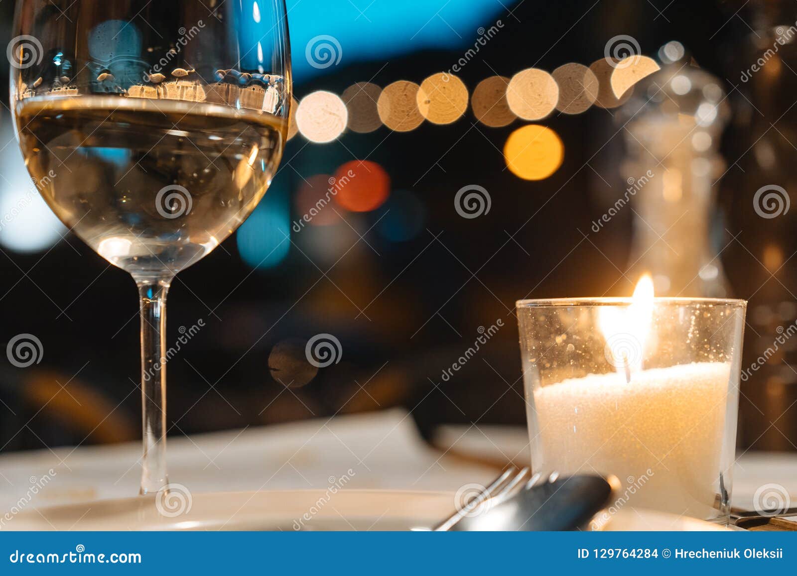 A Glass of Wine on the Table Stock Photo - Image of celebrate ...