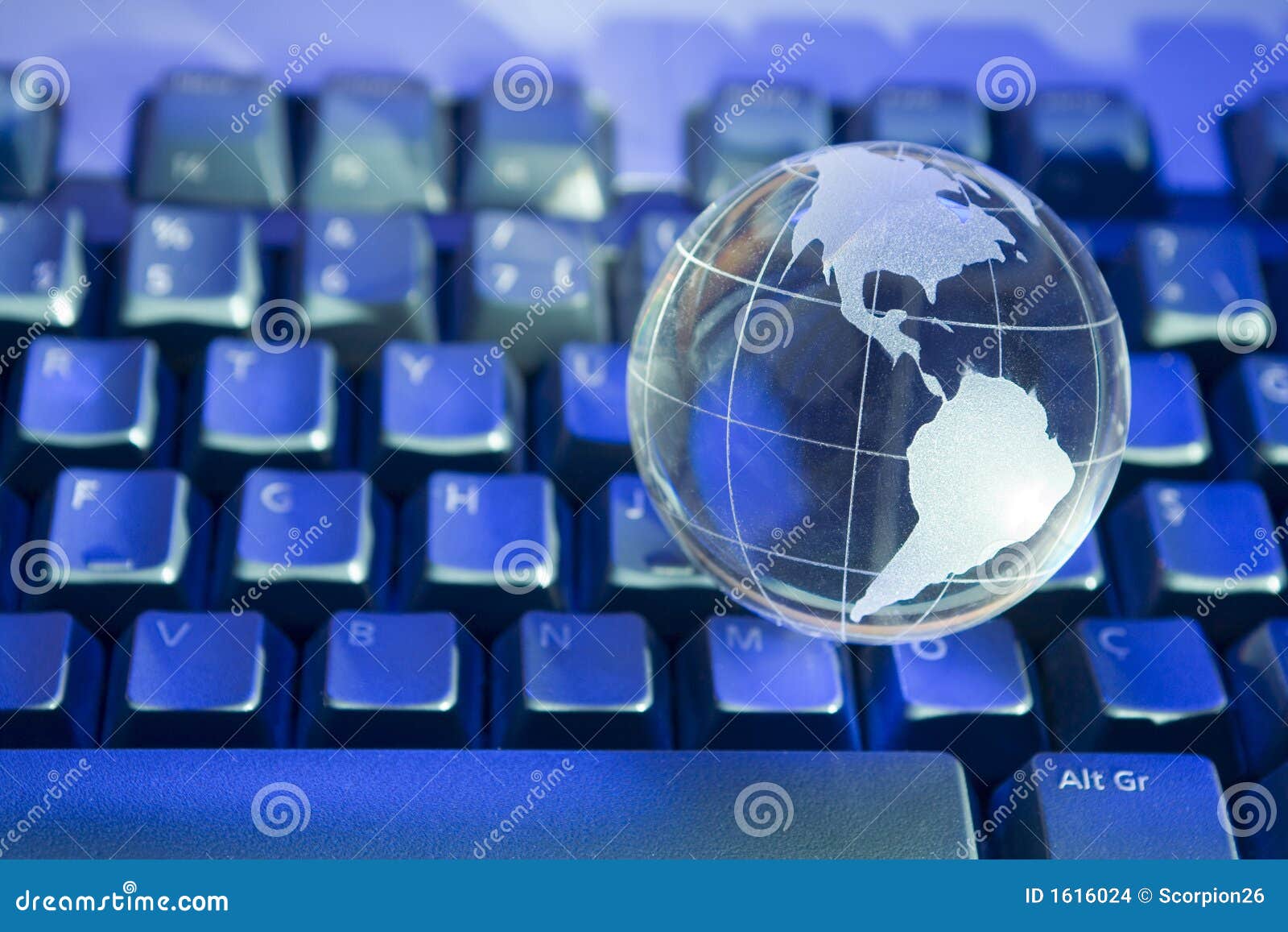 Glass world globe stock photo. Image of macro, virtually - 1616024