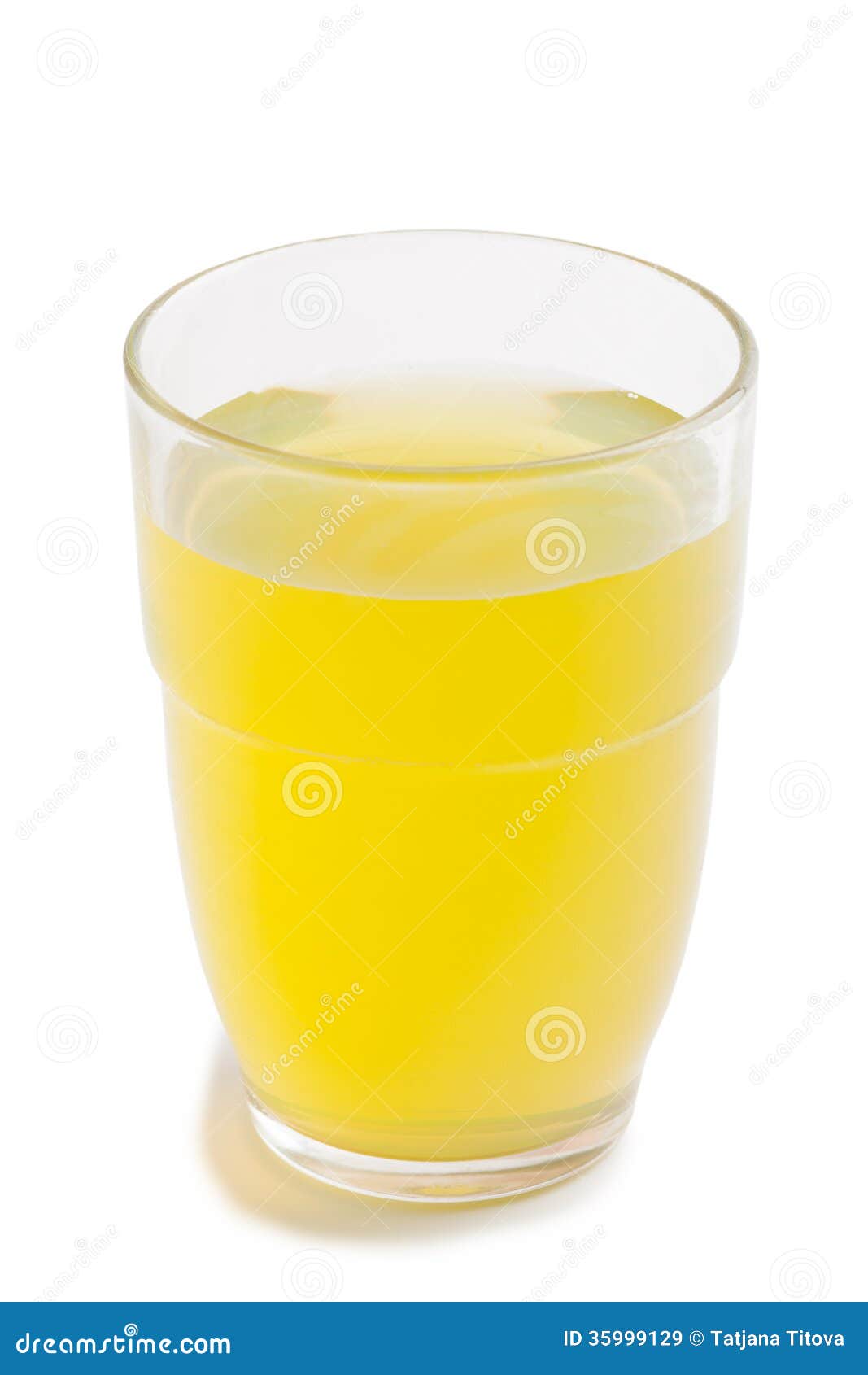 Glass with Yellow Drink Isolated Stock Image - Image of sweet, fruity ...