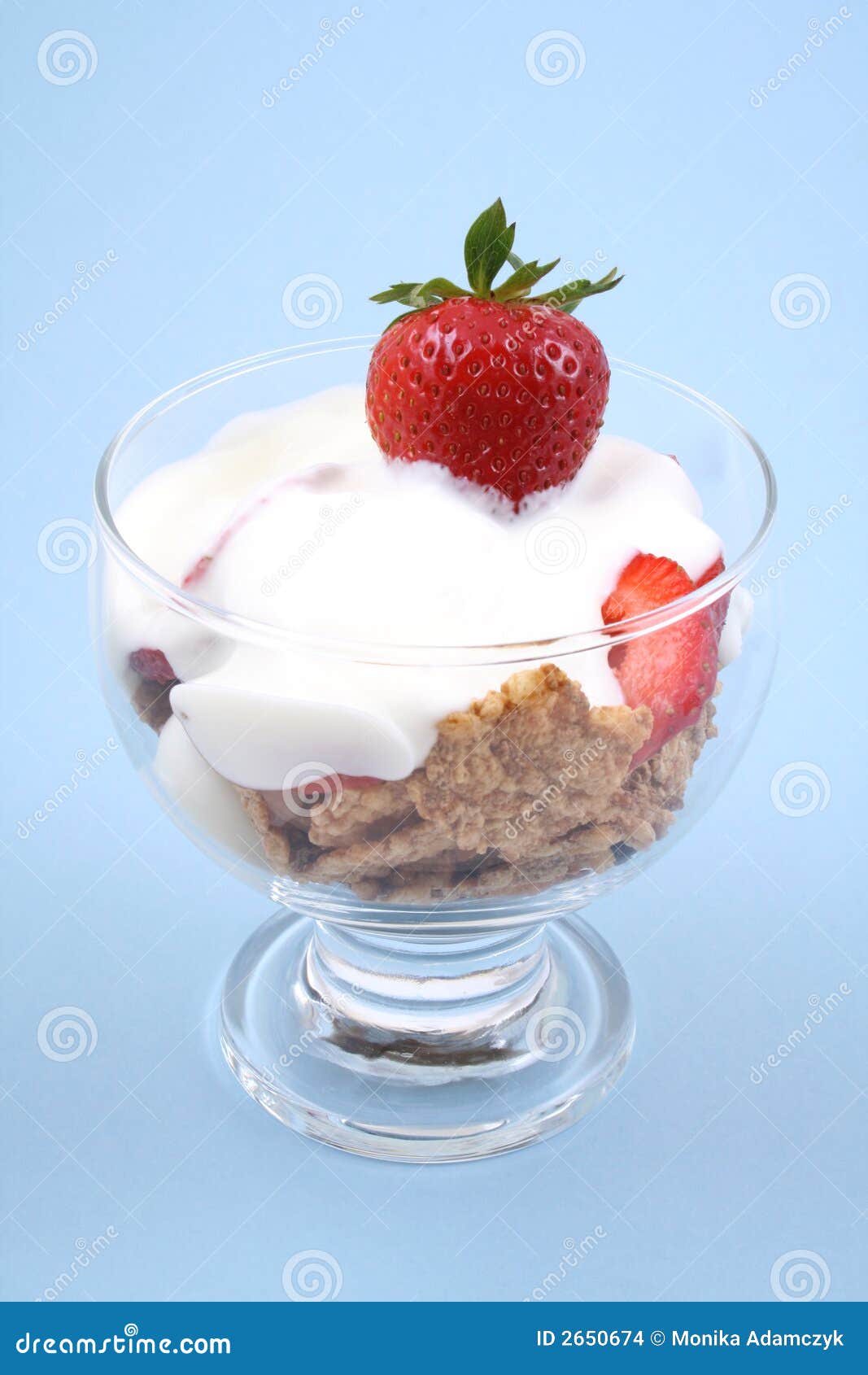 Glass of yogurt stock photo. Image of everyday, diet, collation - 2650674
