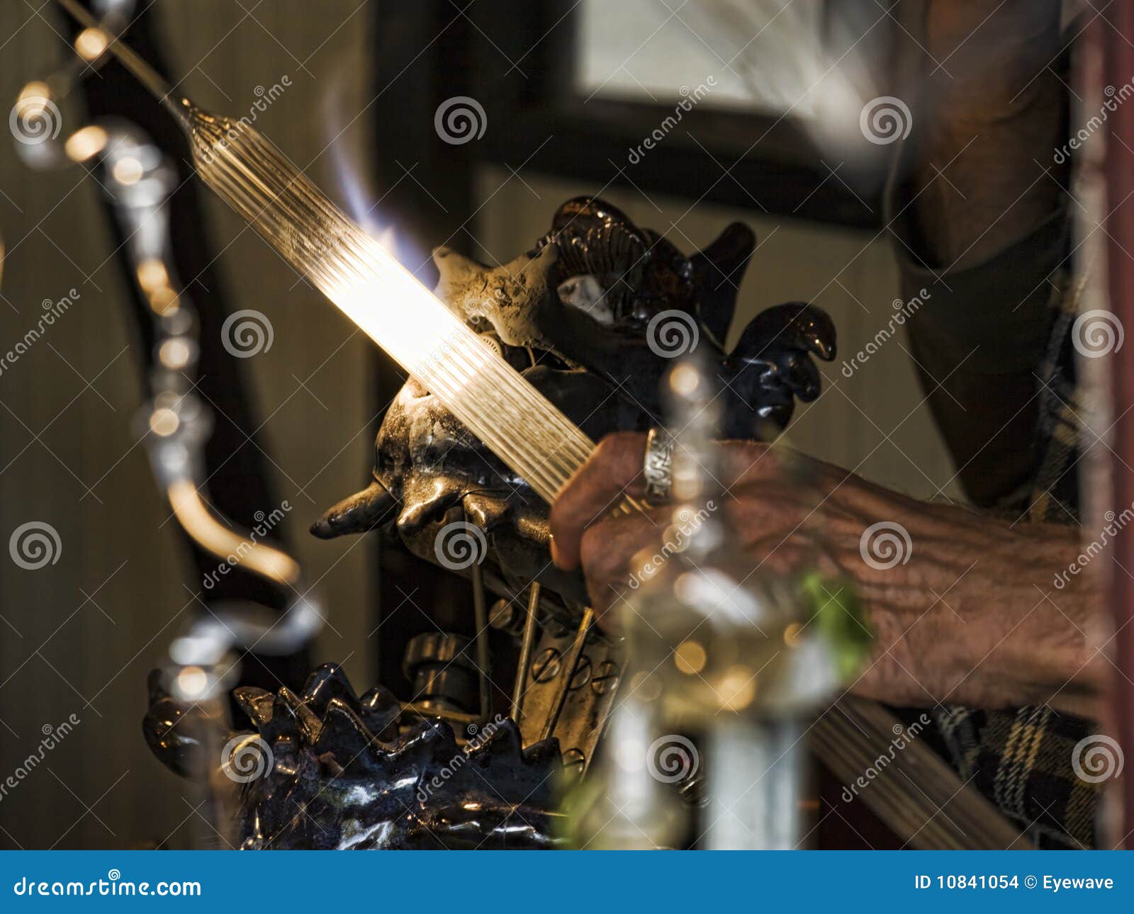 At the Glassblowers Workshop Stock Photo - Image of traditional, glass ...