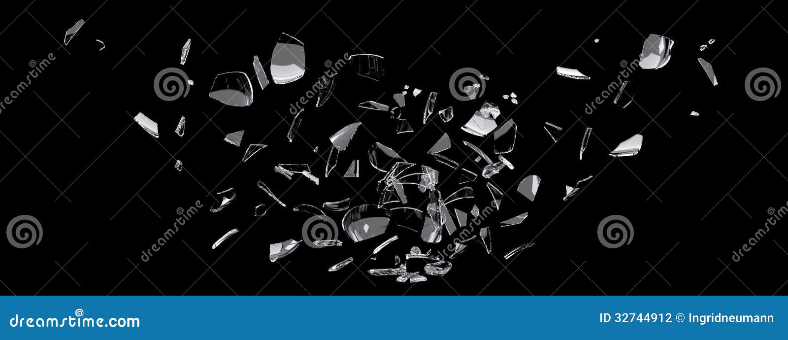 Glasscherben stock abbildung. Illustration von zerstörung - 32744912