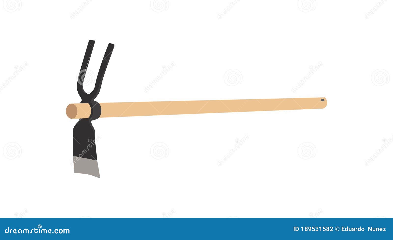 Vector Isolated Illustration of a Hoe Stock Vector - Illustration of ...