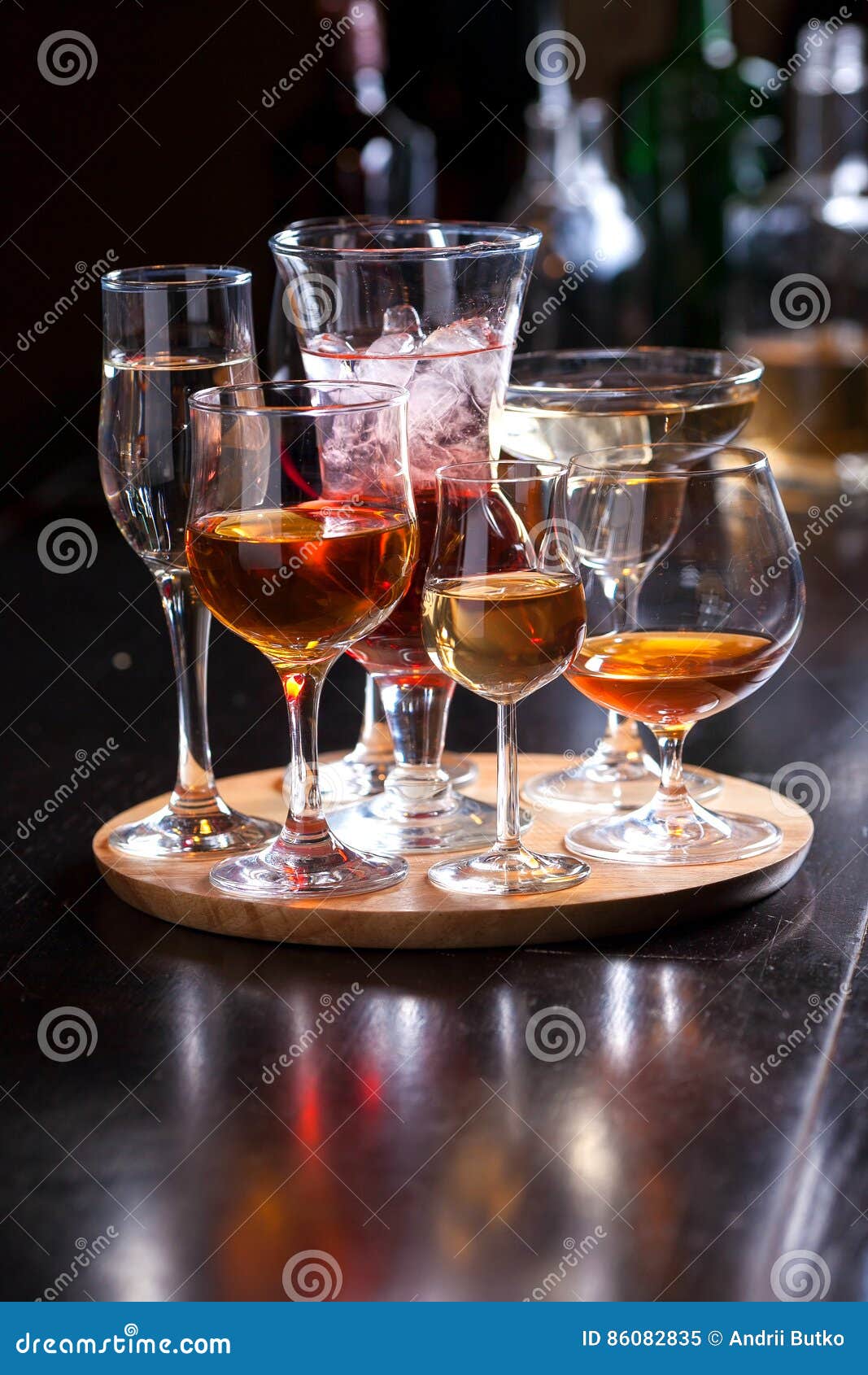 Glasses of alcohol stock image. Image of glass, distillation - 86082835